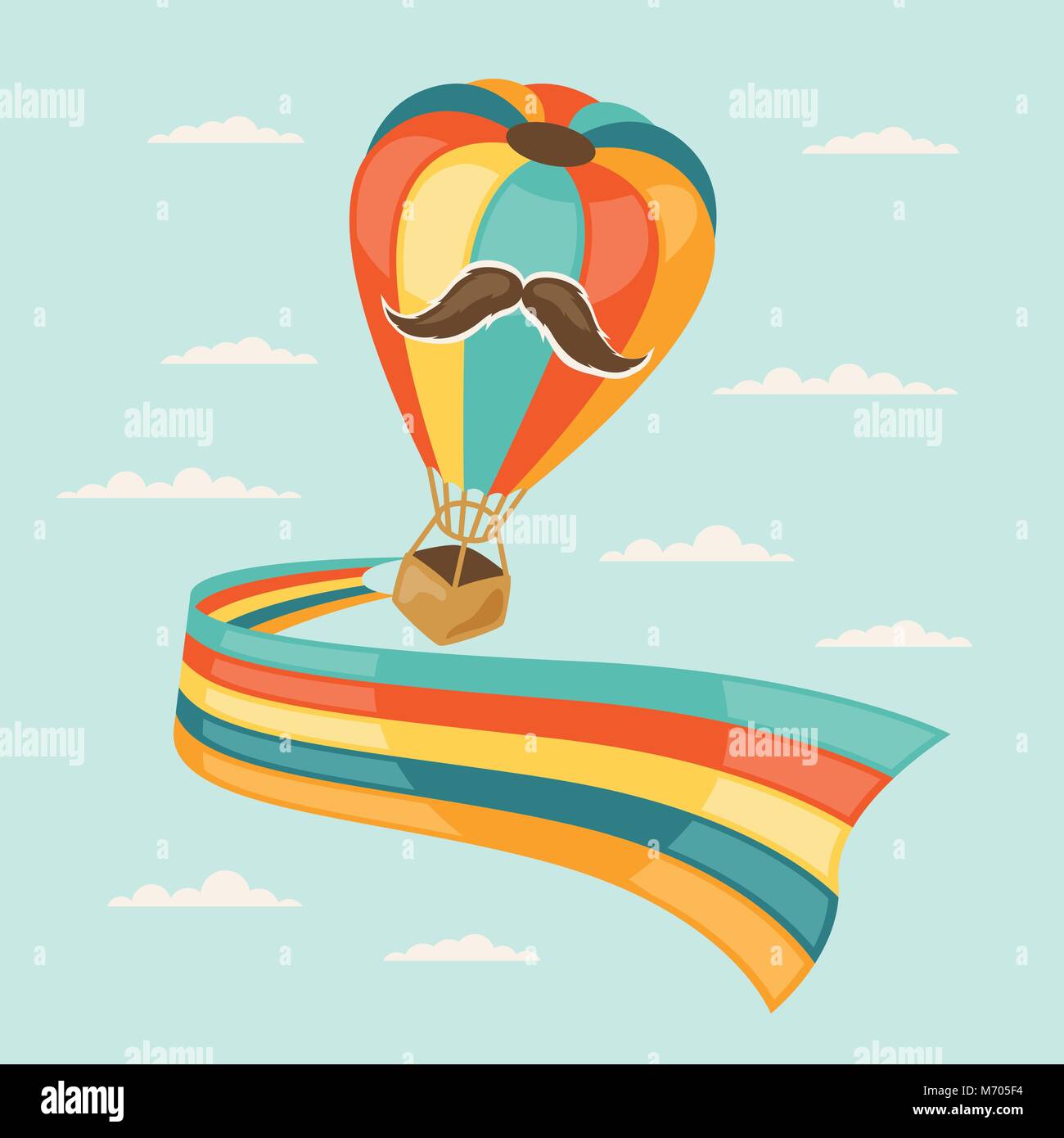 Air balloon illustration traveling Stock Vector Images - Alamy