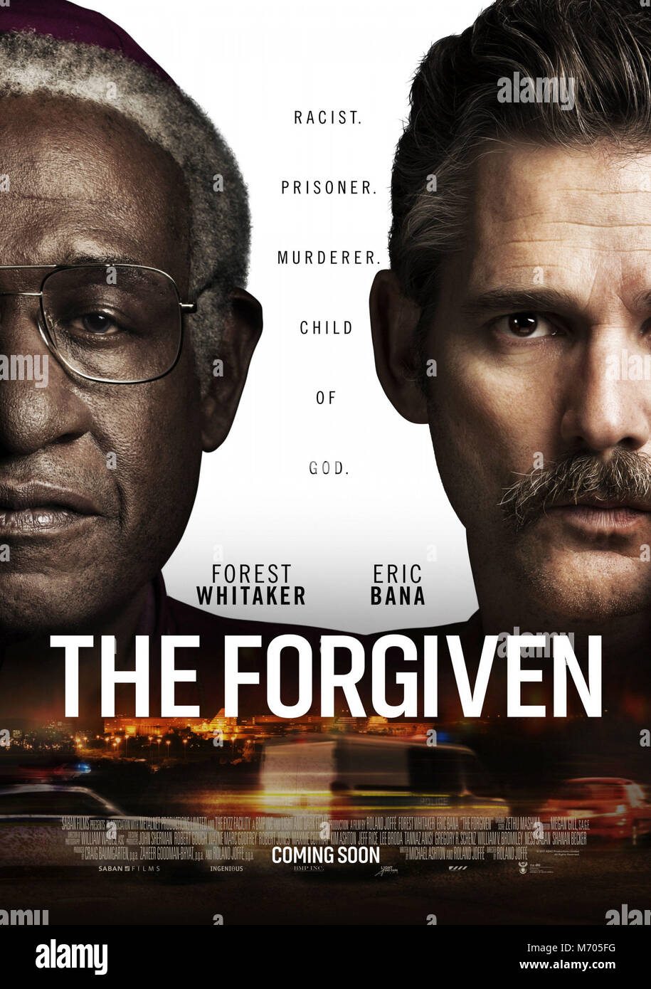 THE FORGIVEN, US poster, left: Forest Whitaker as Desmond Tutu, Eric ...