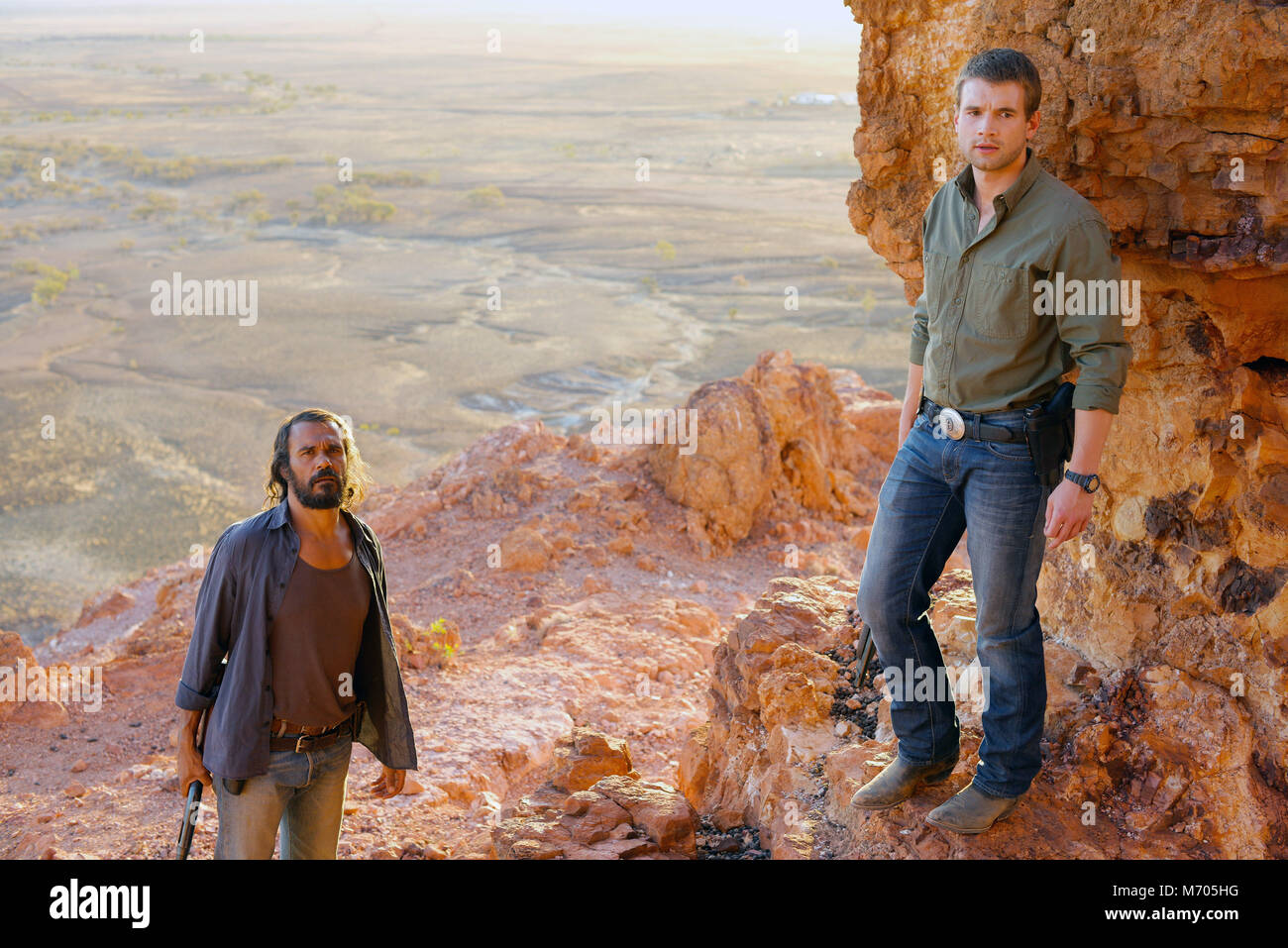 GOLDSTONE, from left: Aaron Pedersen, Alex Russell, 2016. © Lightyear ...