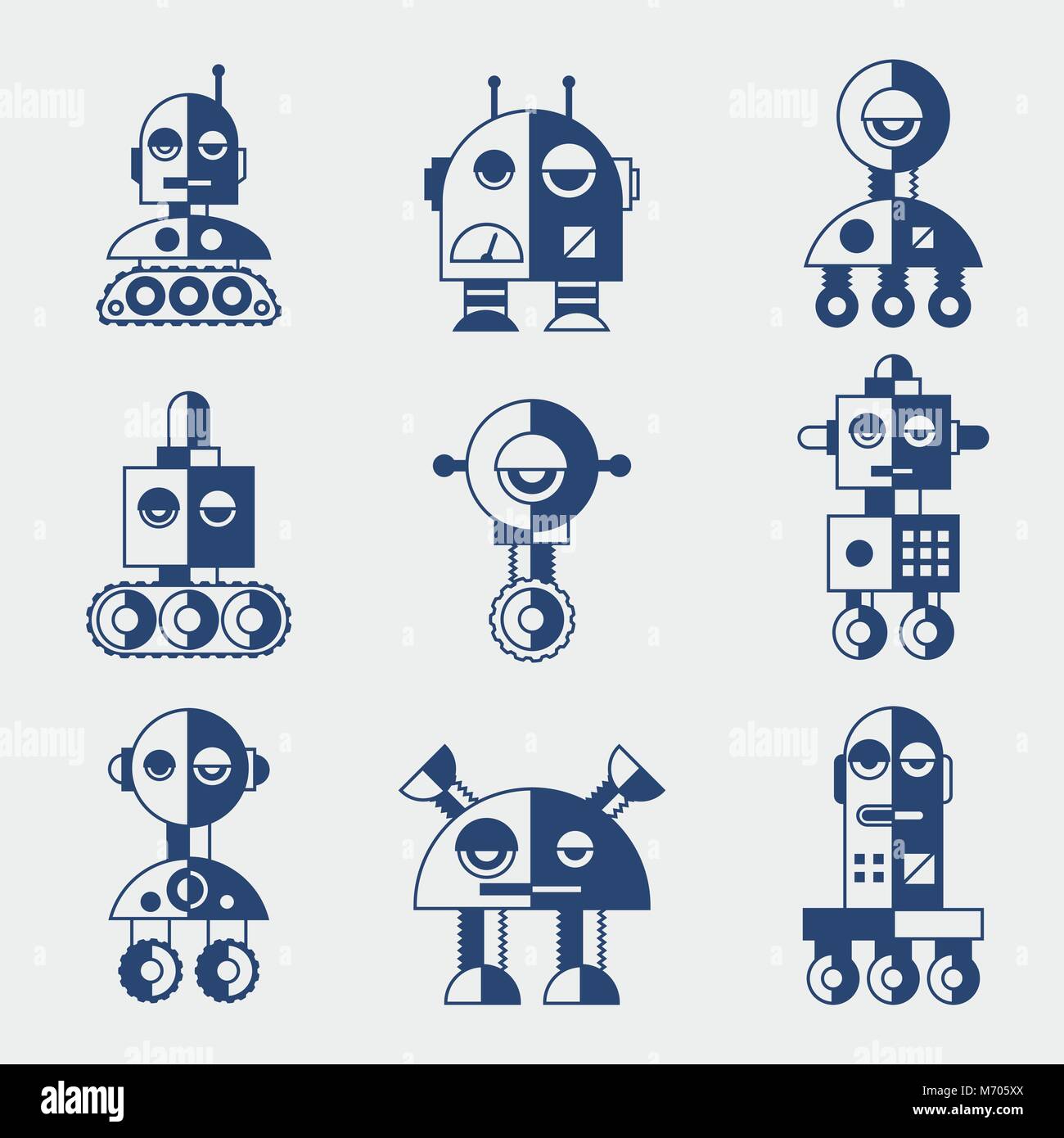 Robots technology science future Stock Vector Images - Alamy