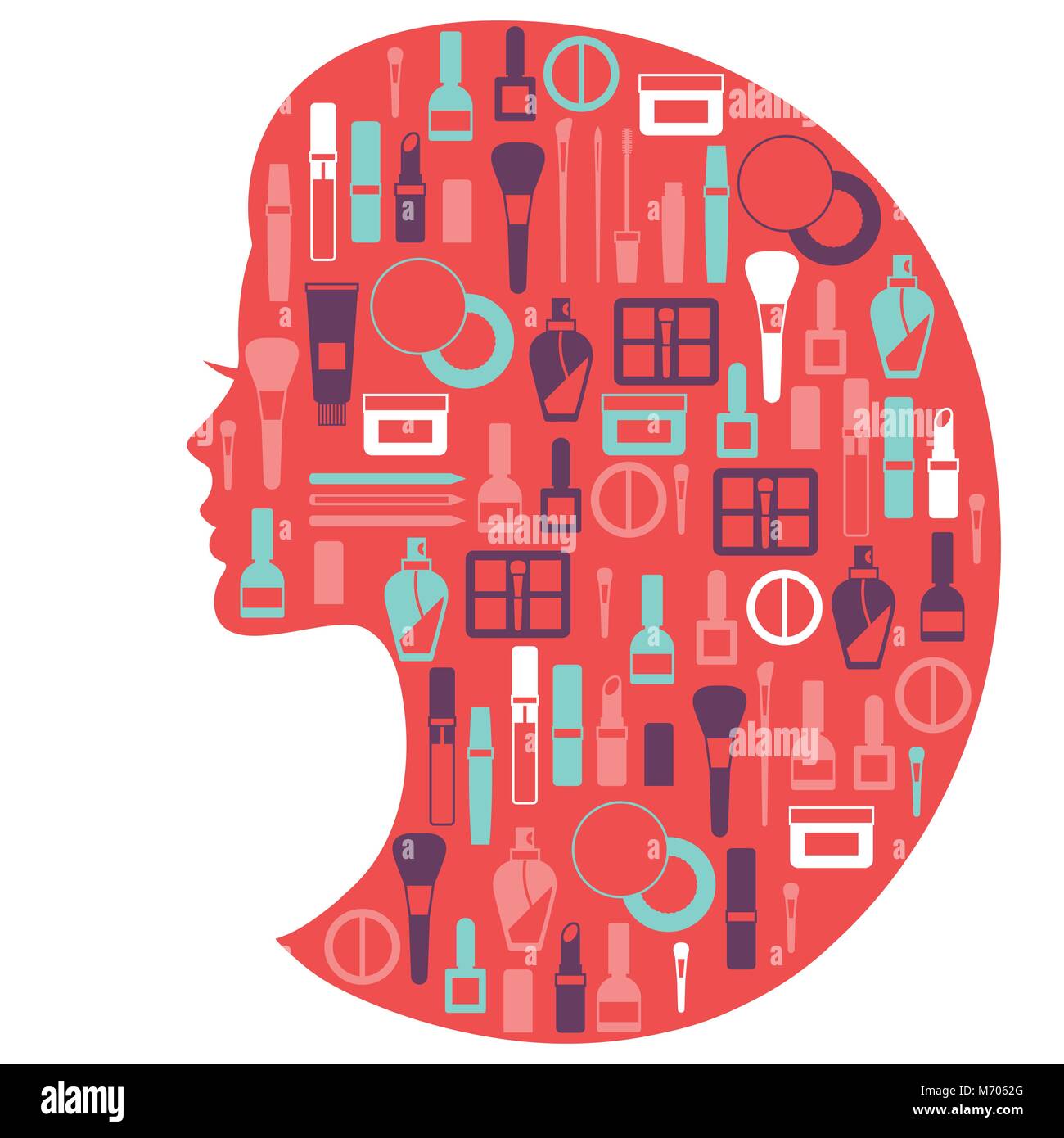 Beauty background with icons cosmetics Stock Vector Image & Art - Alamy