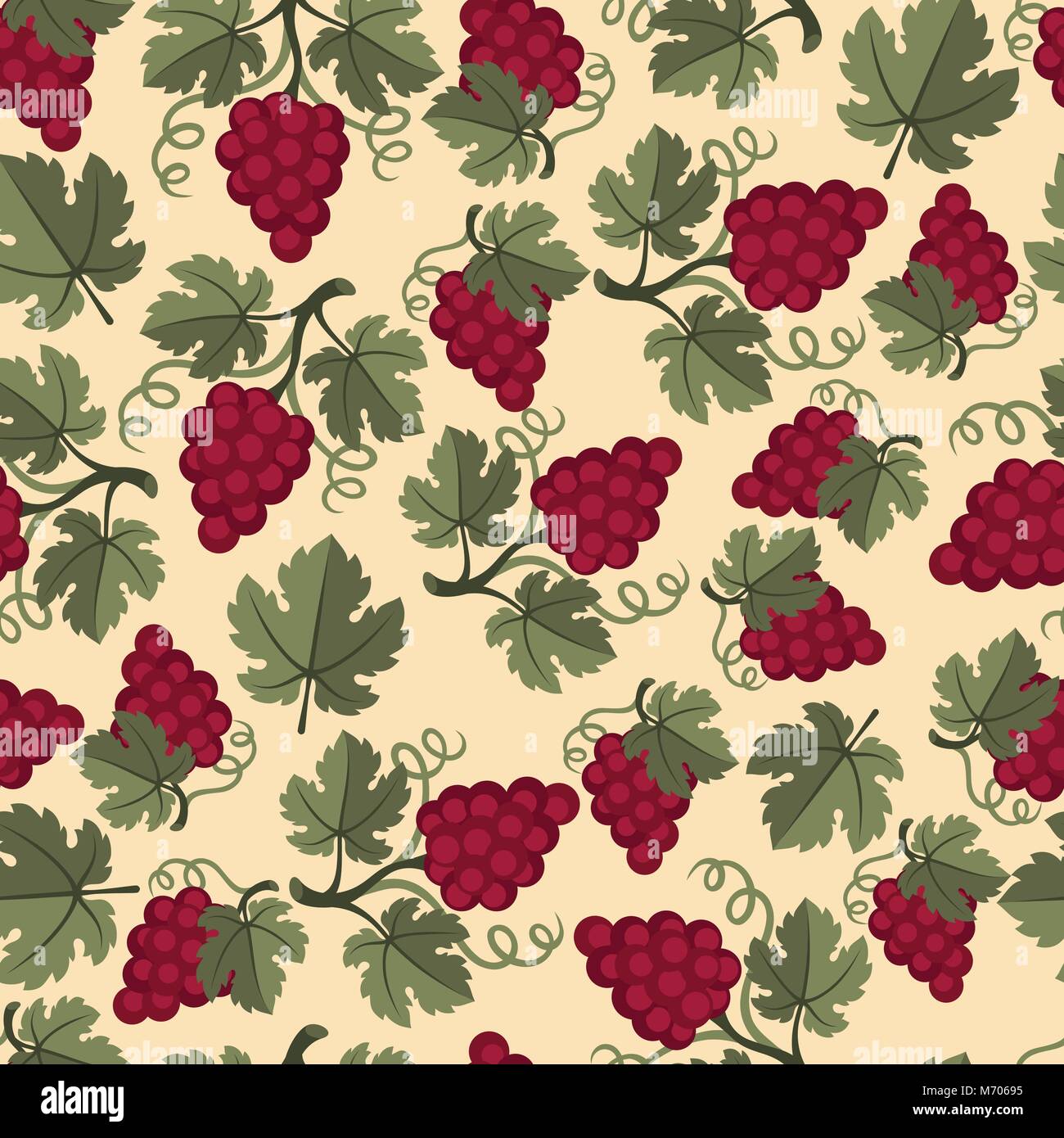 Seamless pattern with grapes Stock Vector Image & Art - Alamy