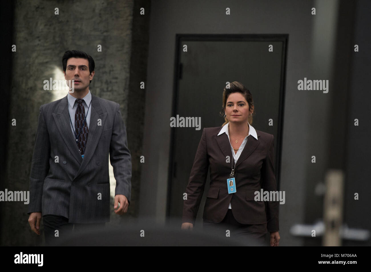 THE LOOMING TOWER, left: Louis Cancelmi, Jamie Neumann in 'Now it ...