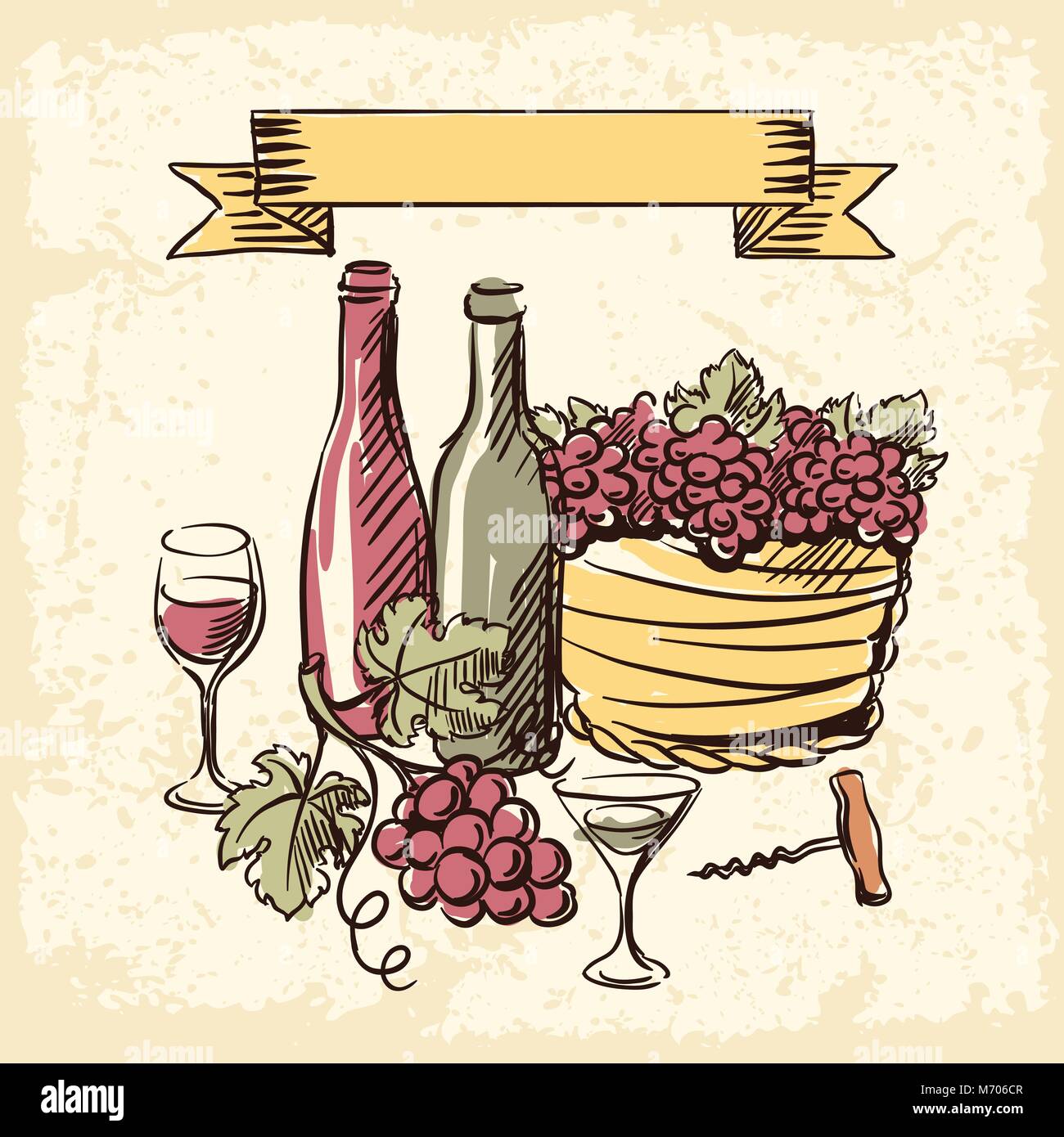 Vintage map drawing Stock Vector Images - Alamy