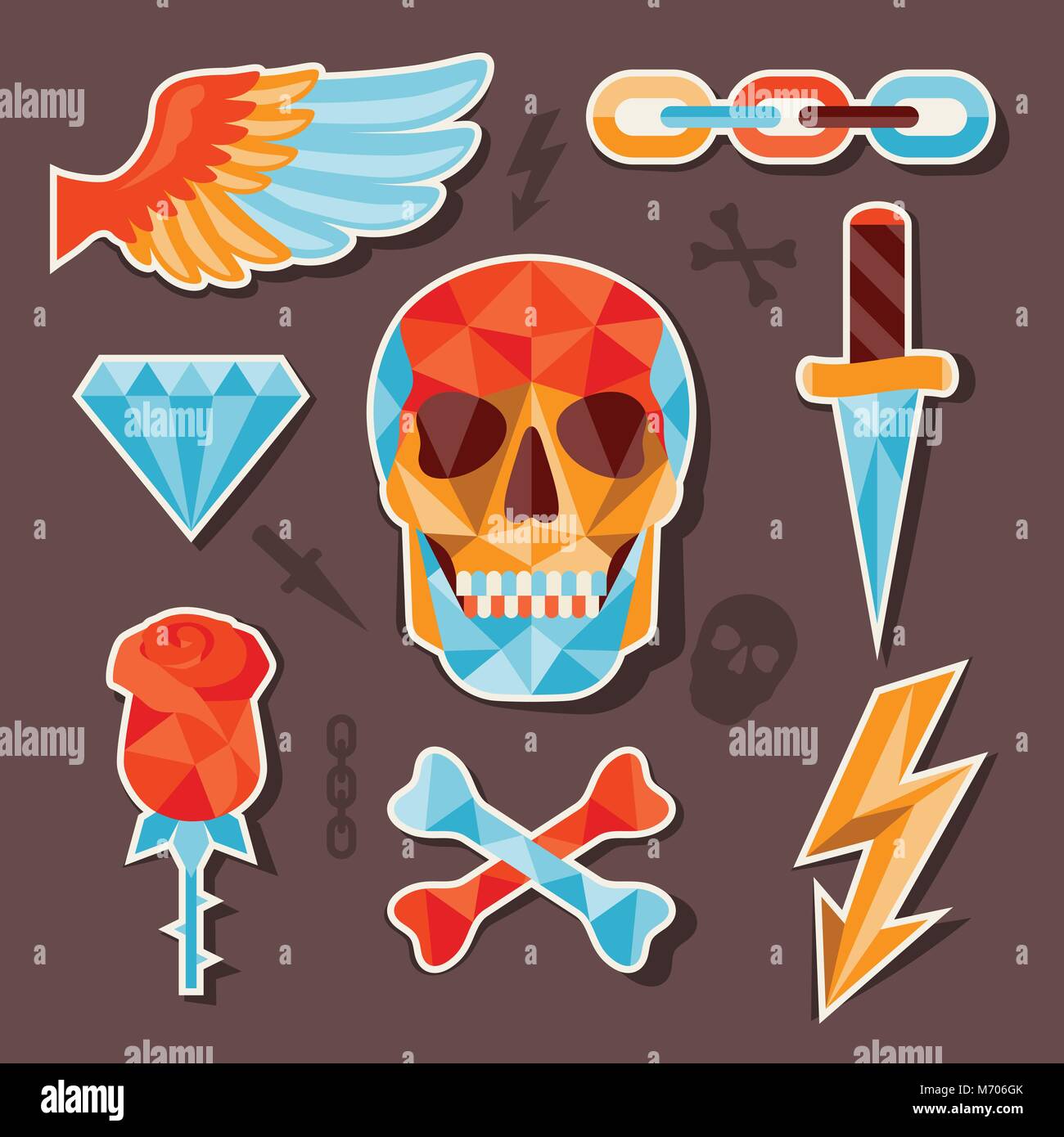 Sugar skull isolated Stock Vector Images - Alamy