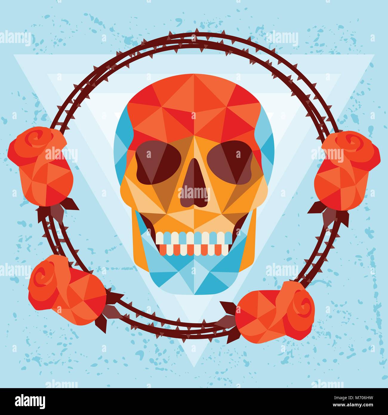 Sugar skull border hi-res stock photography and images - Alamy