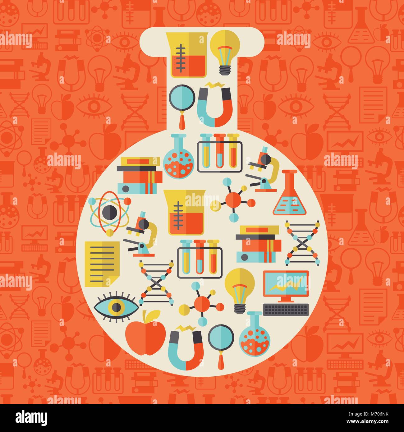 Science concept illustration in shape of tube Stock Vector Image & Art ...