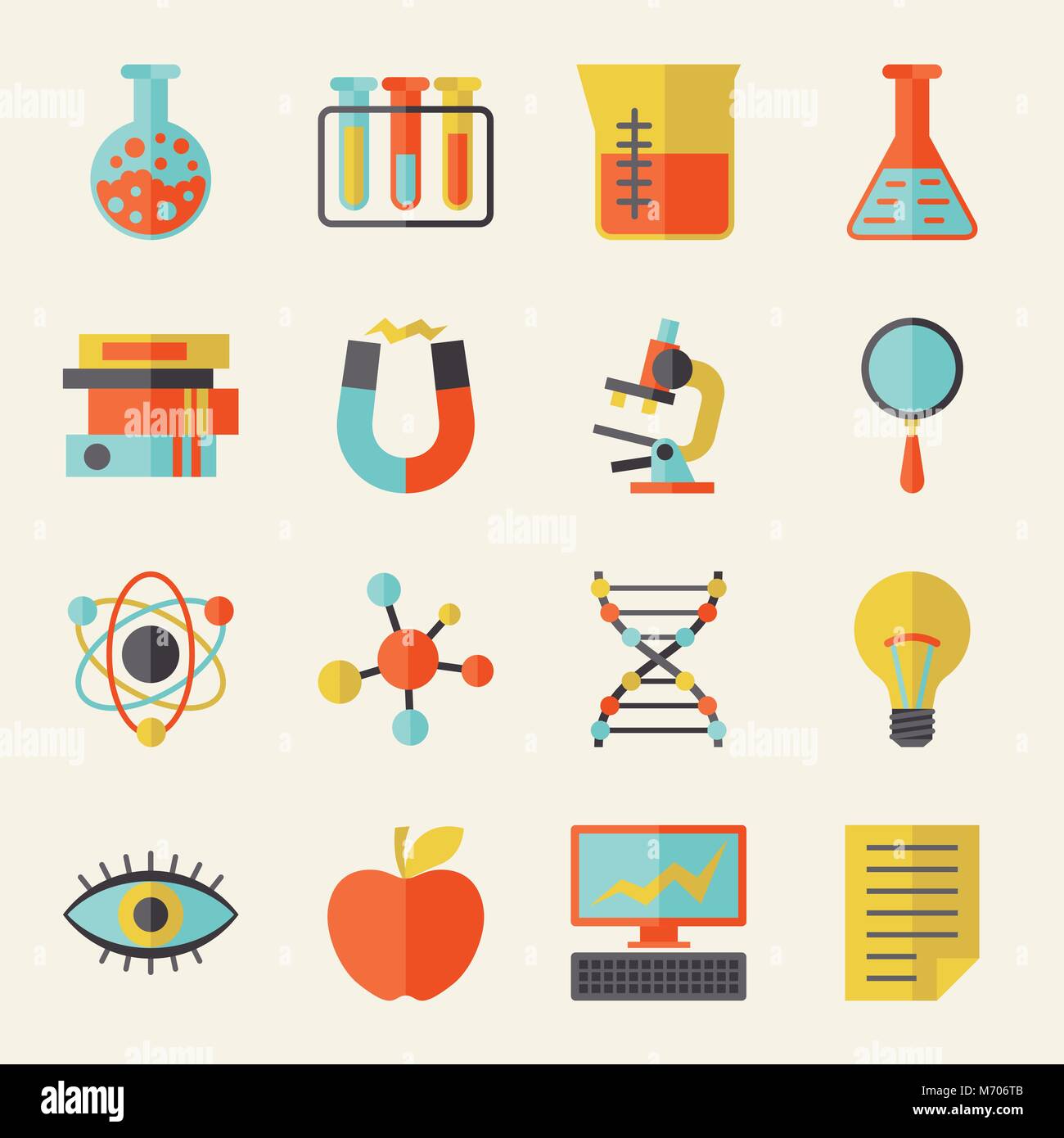 Science pictogram Stock Vector Images - Alamy