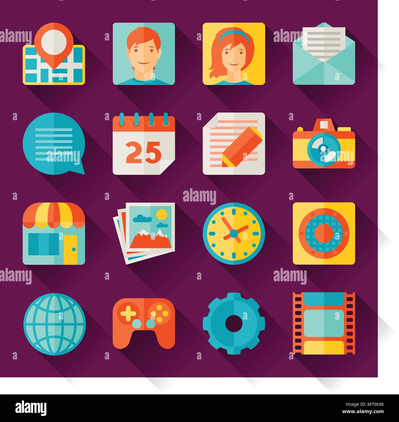 Mobile app network user Stock Vector Images - Alamy