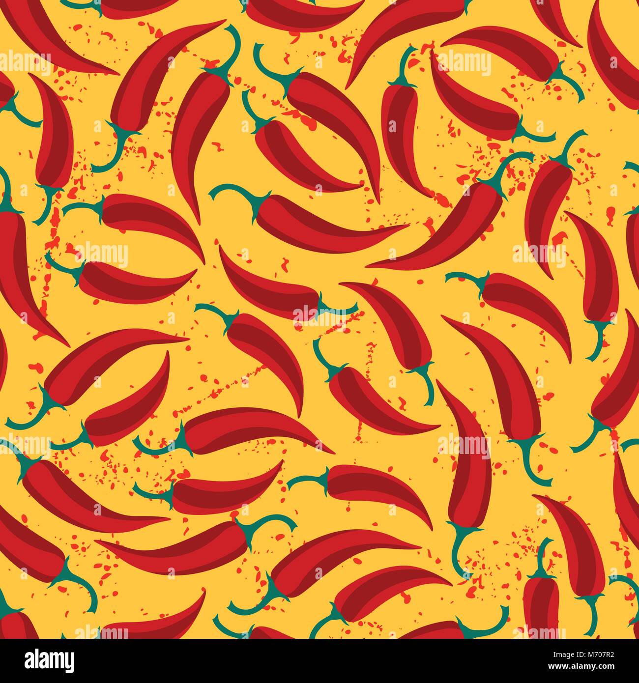 Mexican seamless pattern with chili and old texture Stock Vector Image ...