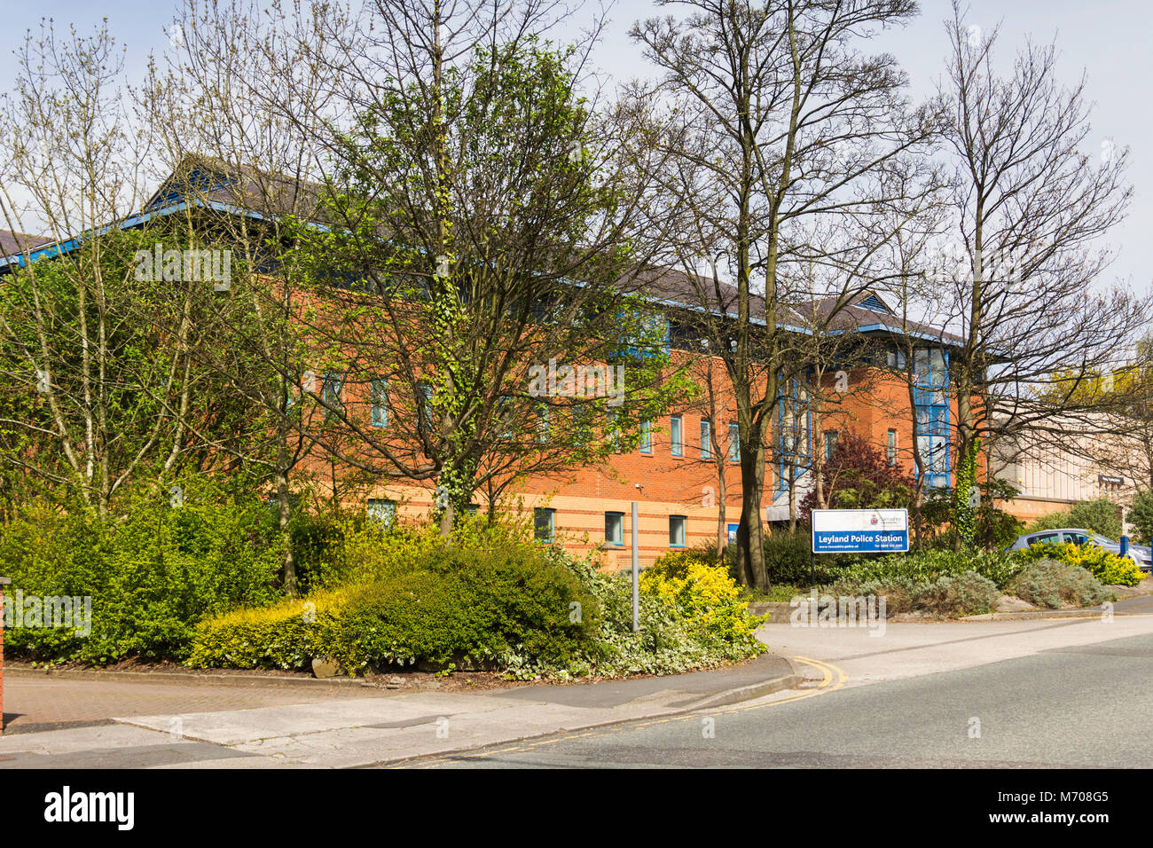 Police station, Lancastergate, Leyland, Lancashire. Operating base for ...