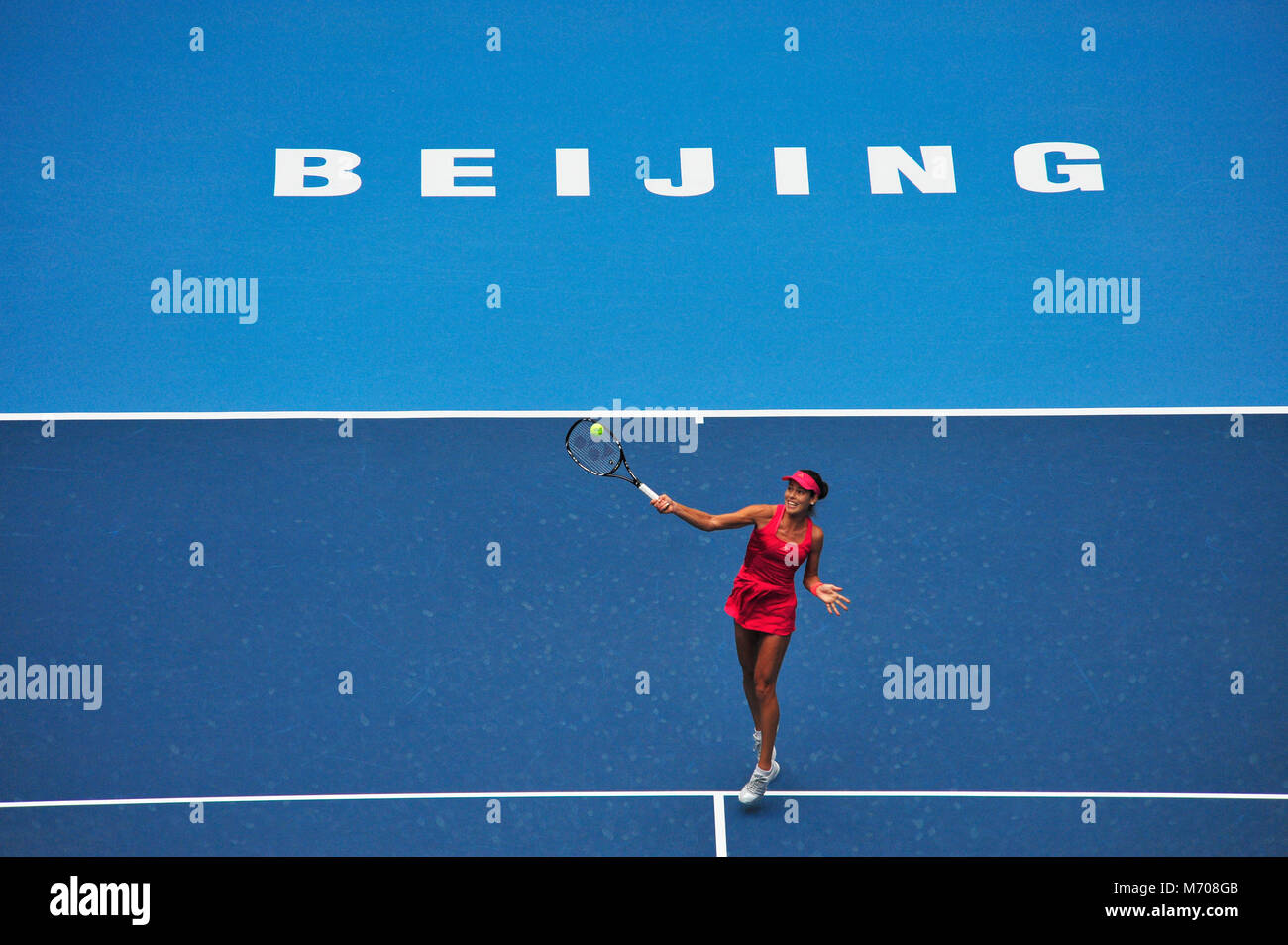 Ana Ivanovic of Serbia competes in the China Open tennis tournament in ...