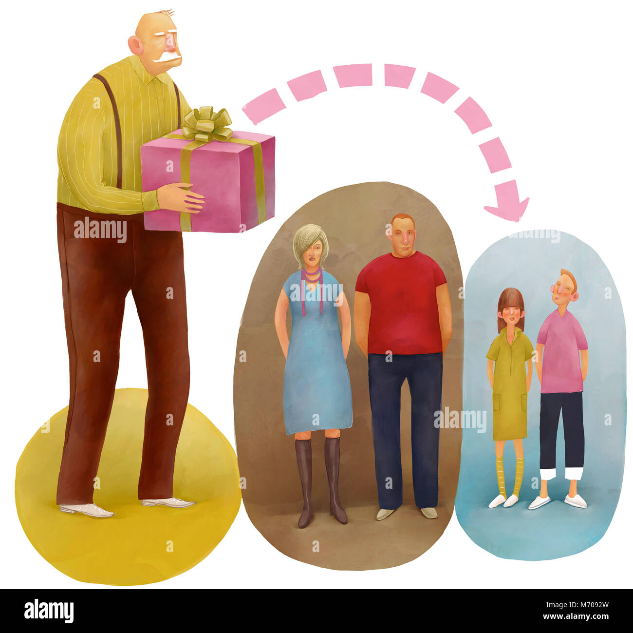 Elderly grandchild Cut Out Stock Images & Pictures - Alamy