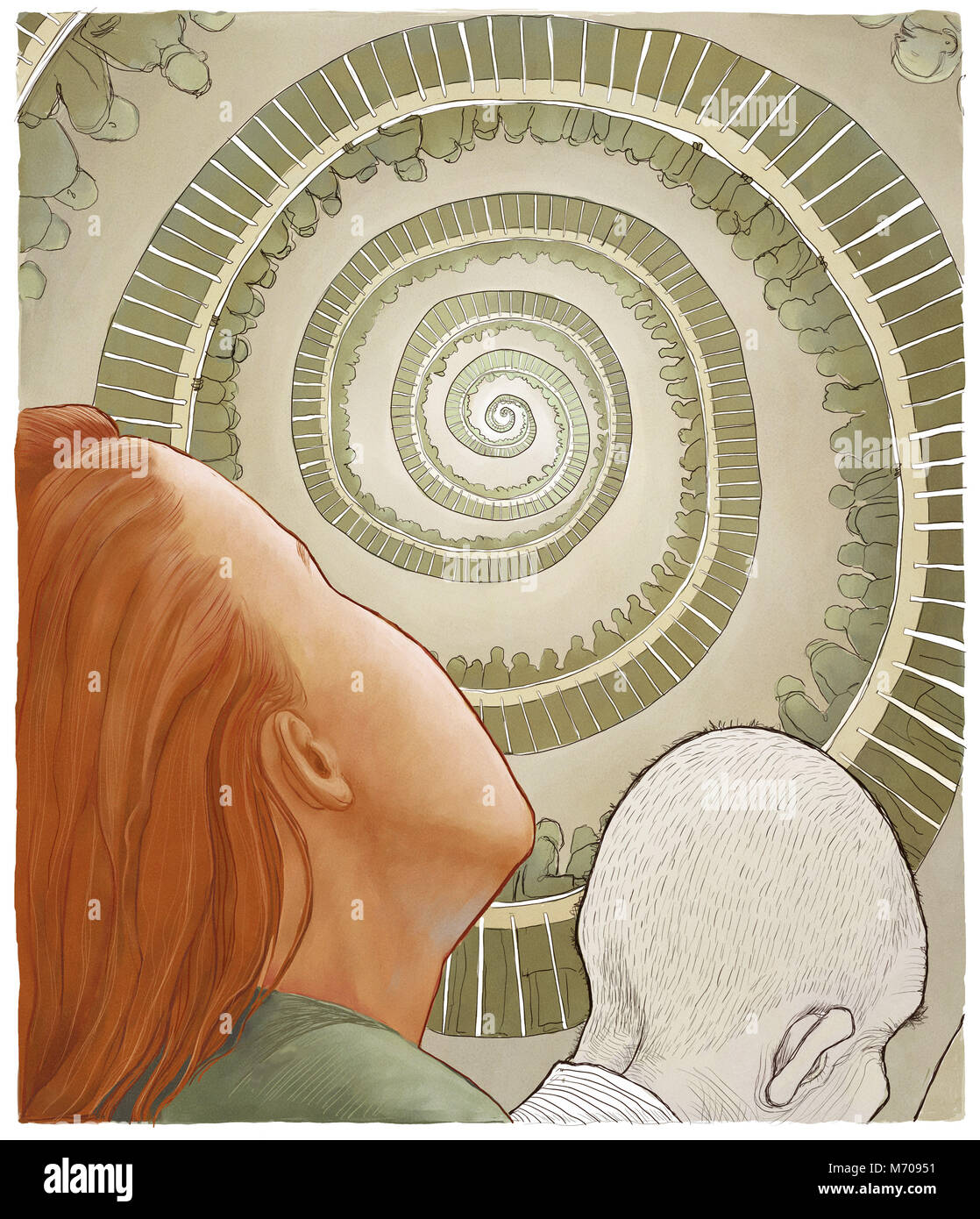 Long winding queue hi-res stock photography and images - Alamy