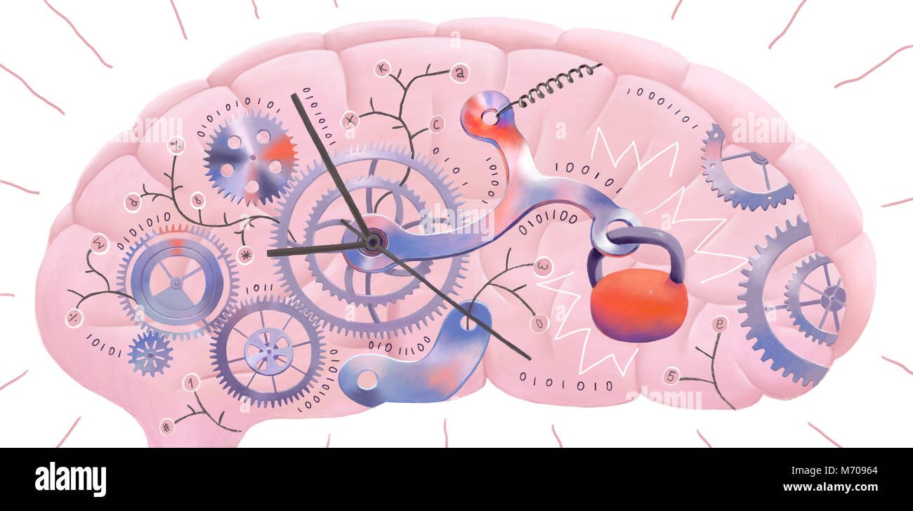 Clockwork brain hi-res stock photography and images - Alamy