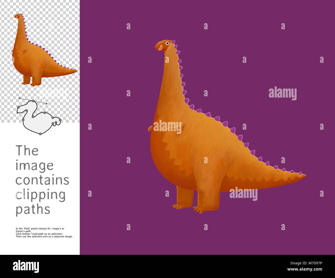 Dinosaur clip art hi-res stock photography and images - Alamy
