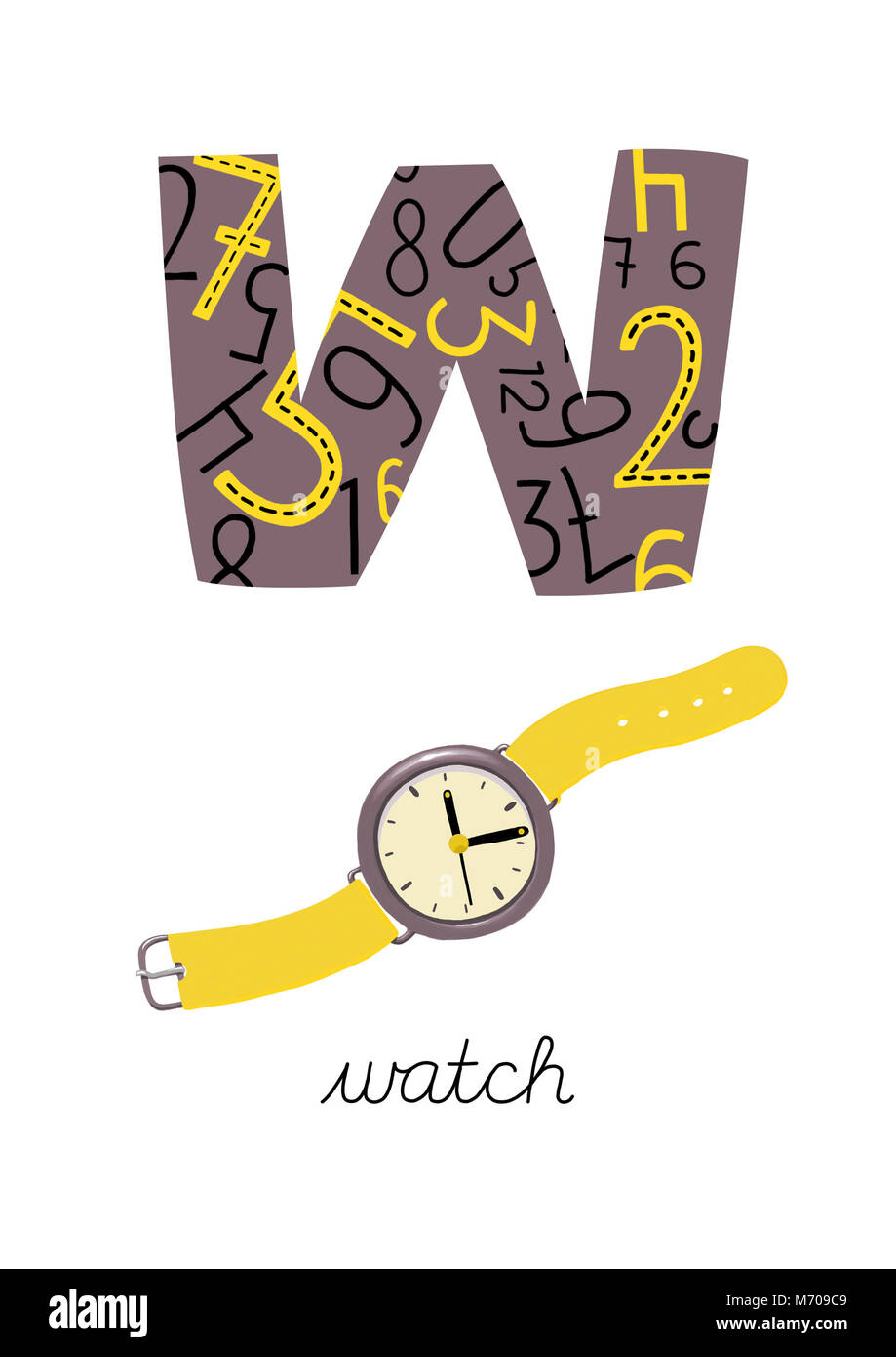 Child hand sign language letter w hi-res stock photography and images ...