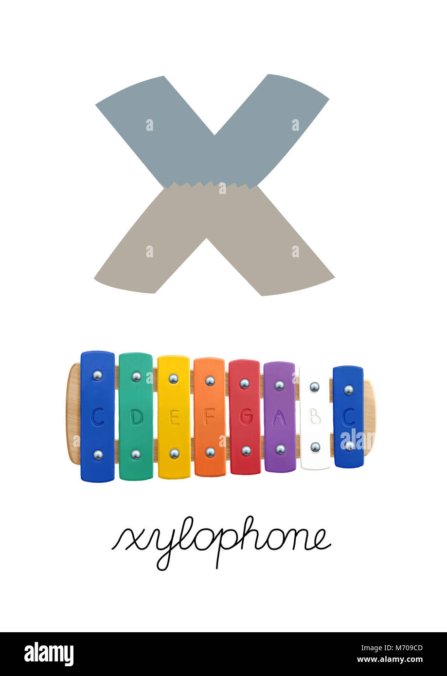 X for xylophone hi-res stock photography and images - Alamy