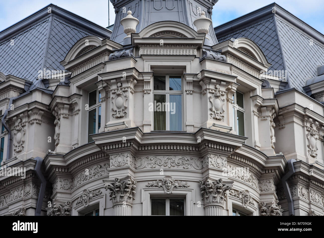 Old building facade. Bucharest, Romania Stock Photo - Alamy
