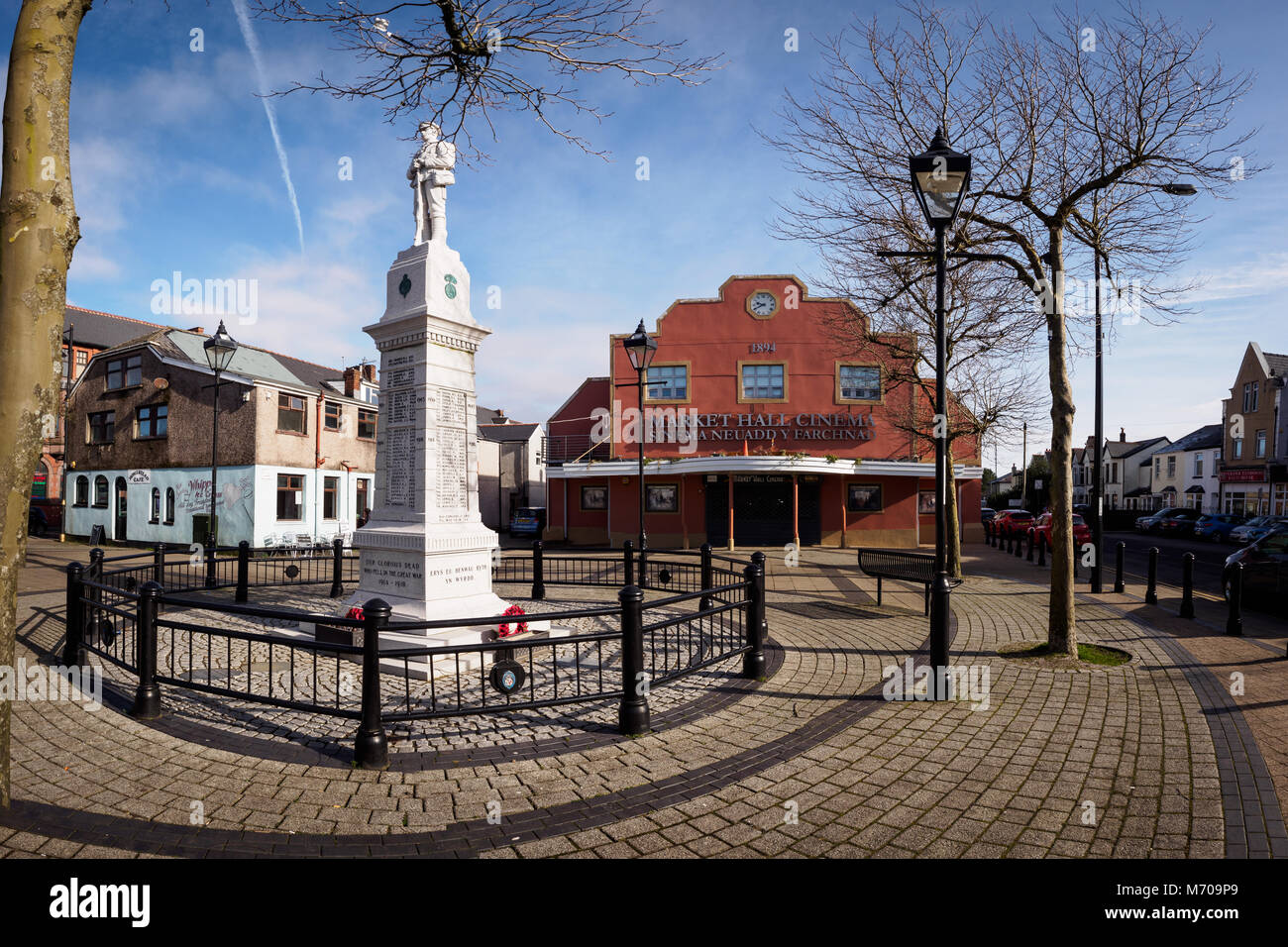 Market Hall Cinema Brynmawr Stock Photo - Alamy