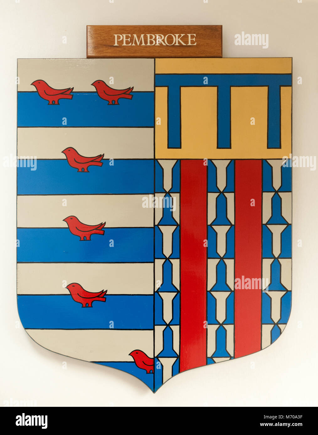 College Arms Heraldry High Resolution Stock Photography and Images - Alamy