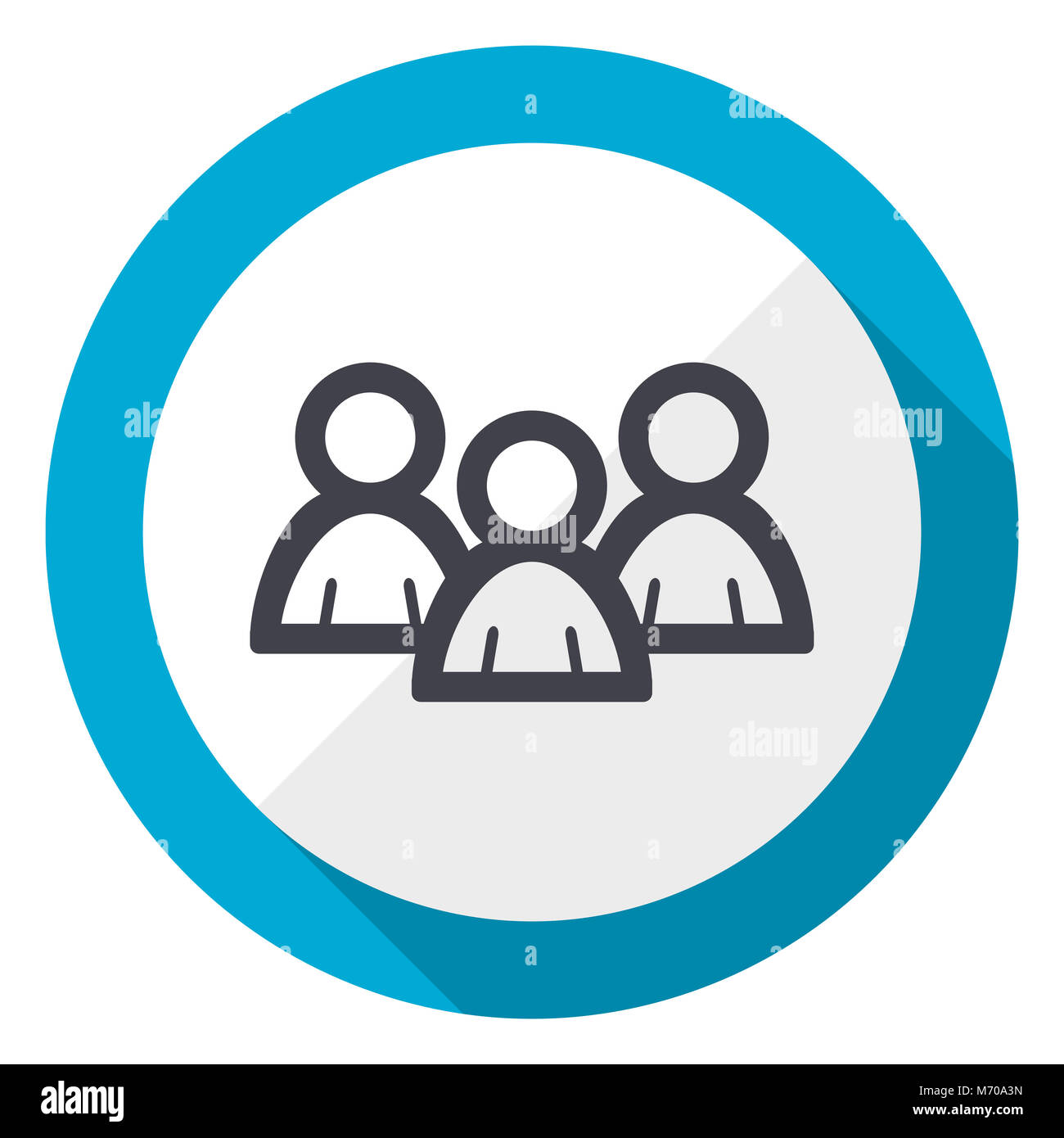 Forum blue flat design web icon Stock Photo - Alamy