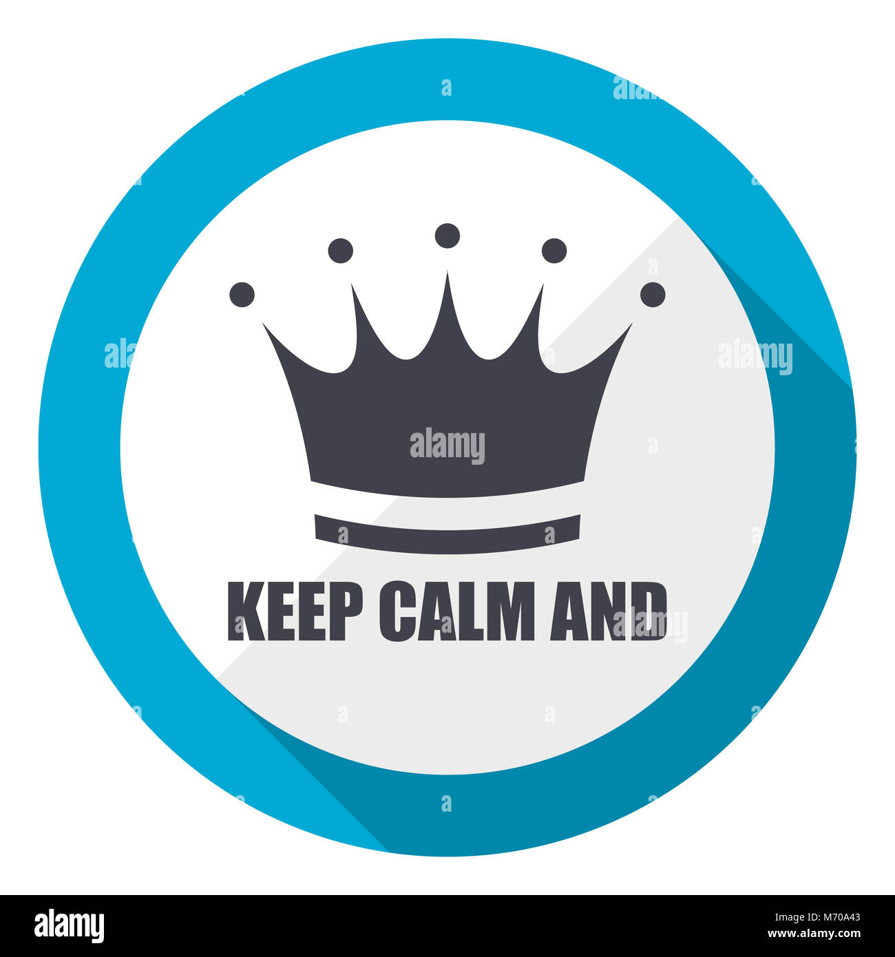 Flat crown logo hi-res stock photography and images - Alamy