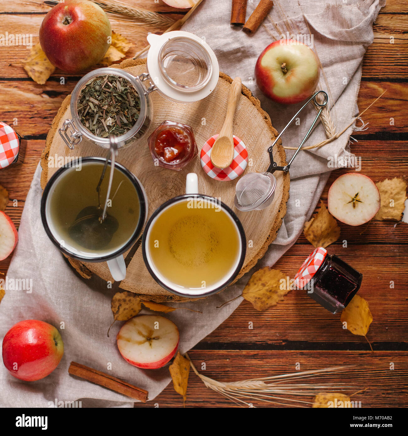 fresh delicious desserts on a light background Stock Photo - Alamy