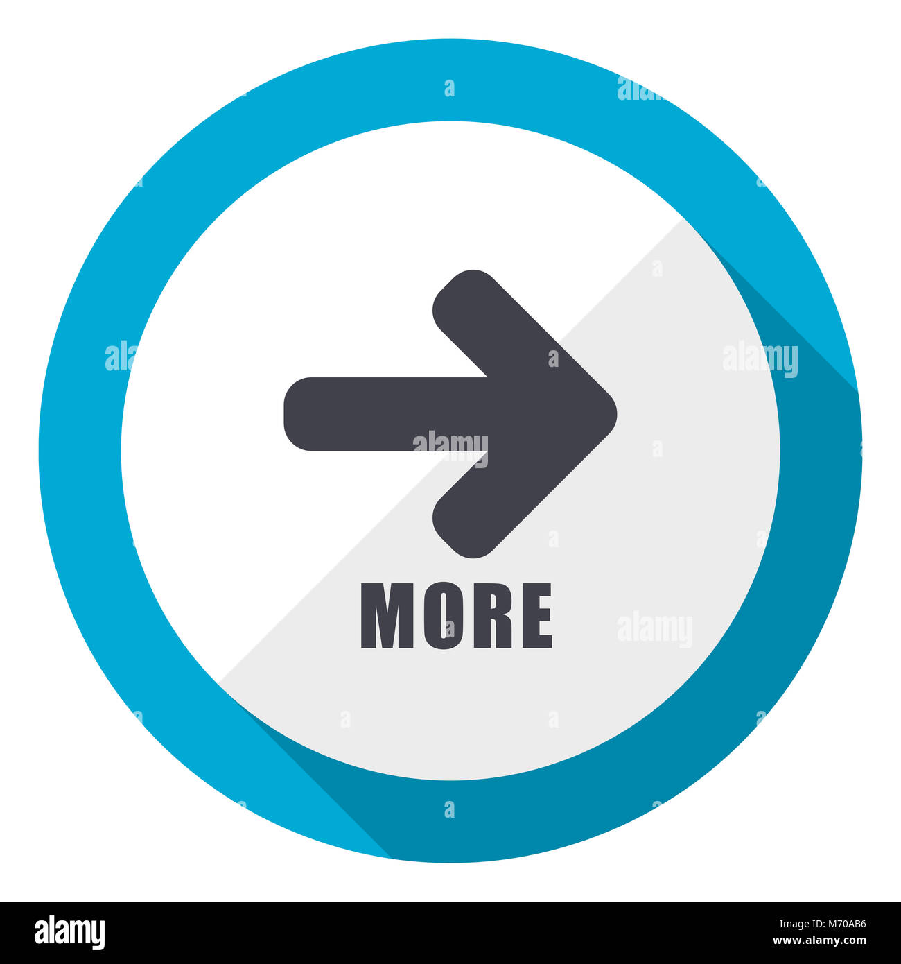 More blue flat design web icon Stock Photo - Alamy