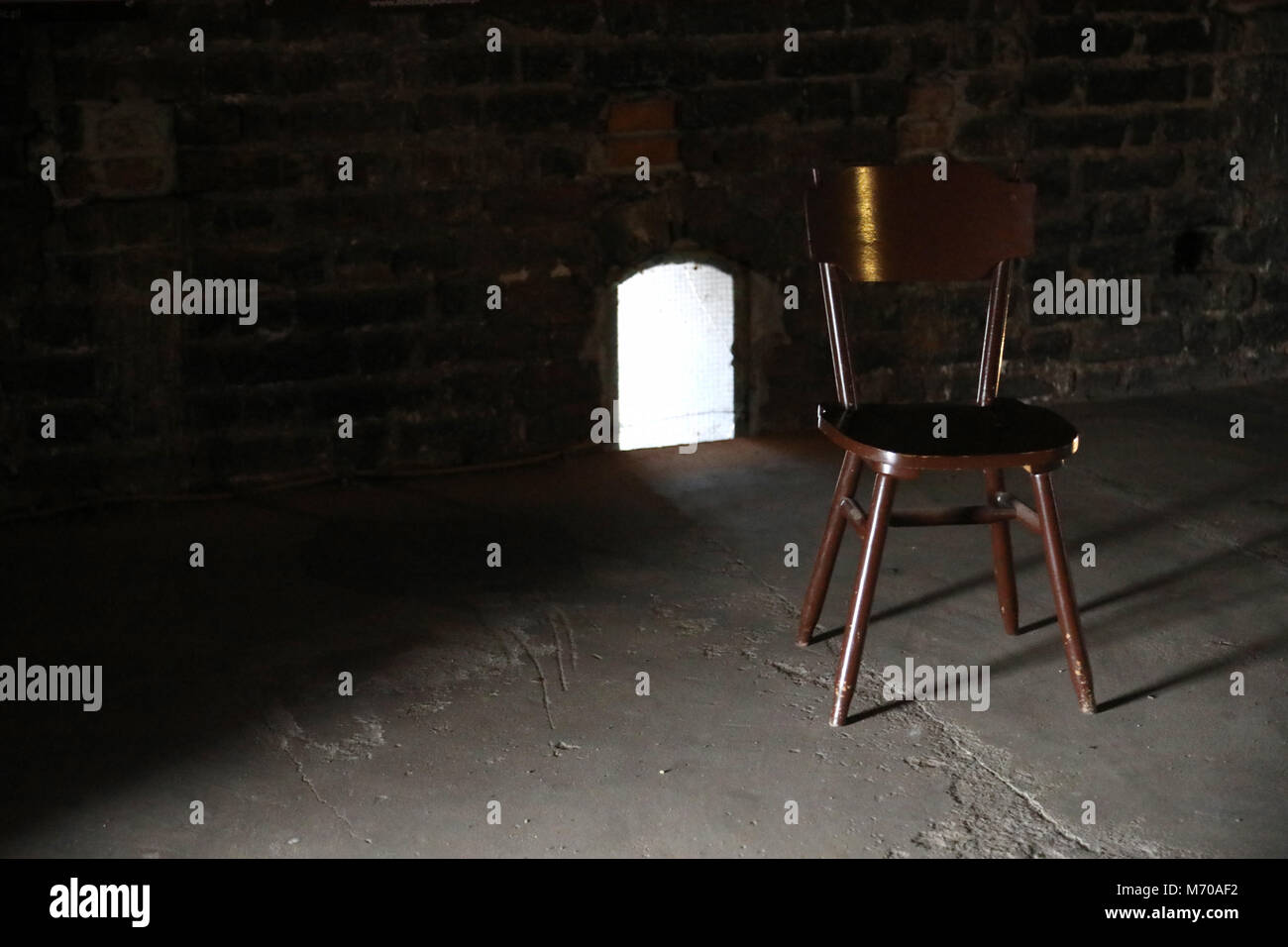 Interrogation room chair hi-res stock photography and images - Alamy