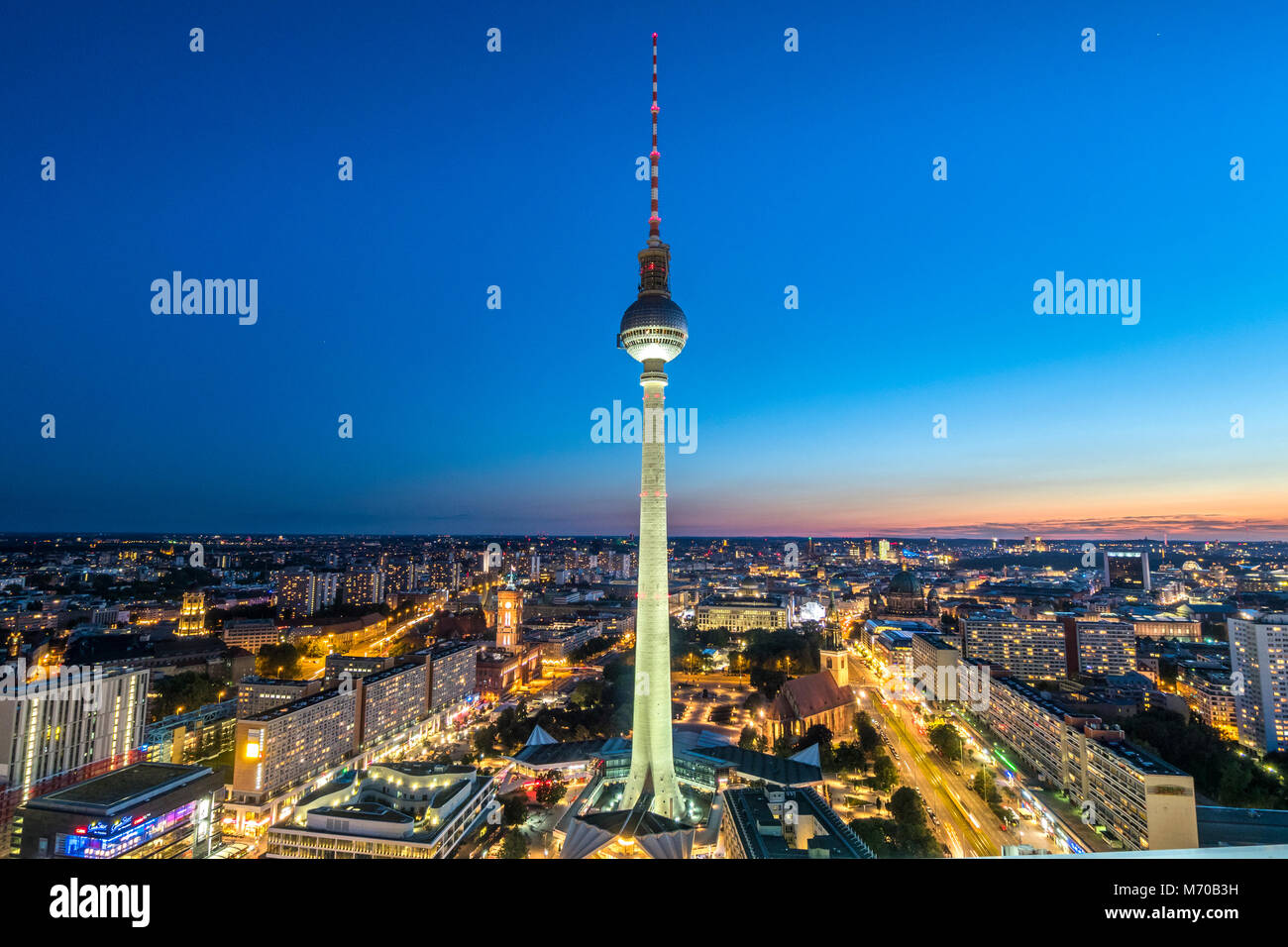 Berliner Fernsehturm Television Tower, Berlin, Germany. 368m-tall tower ...
