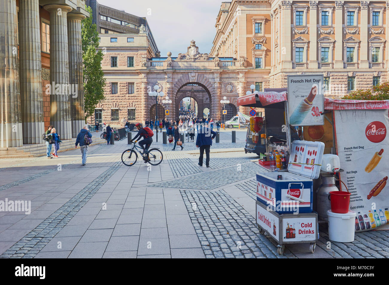 View from Vasterlanggatan across Mynttorget towards Riksgatan, Gamla ...