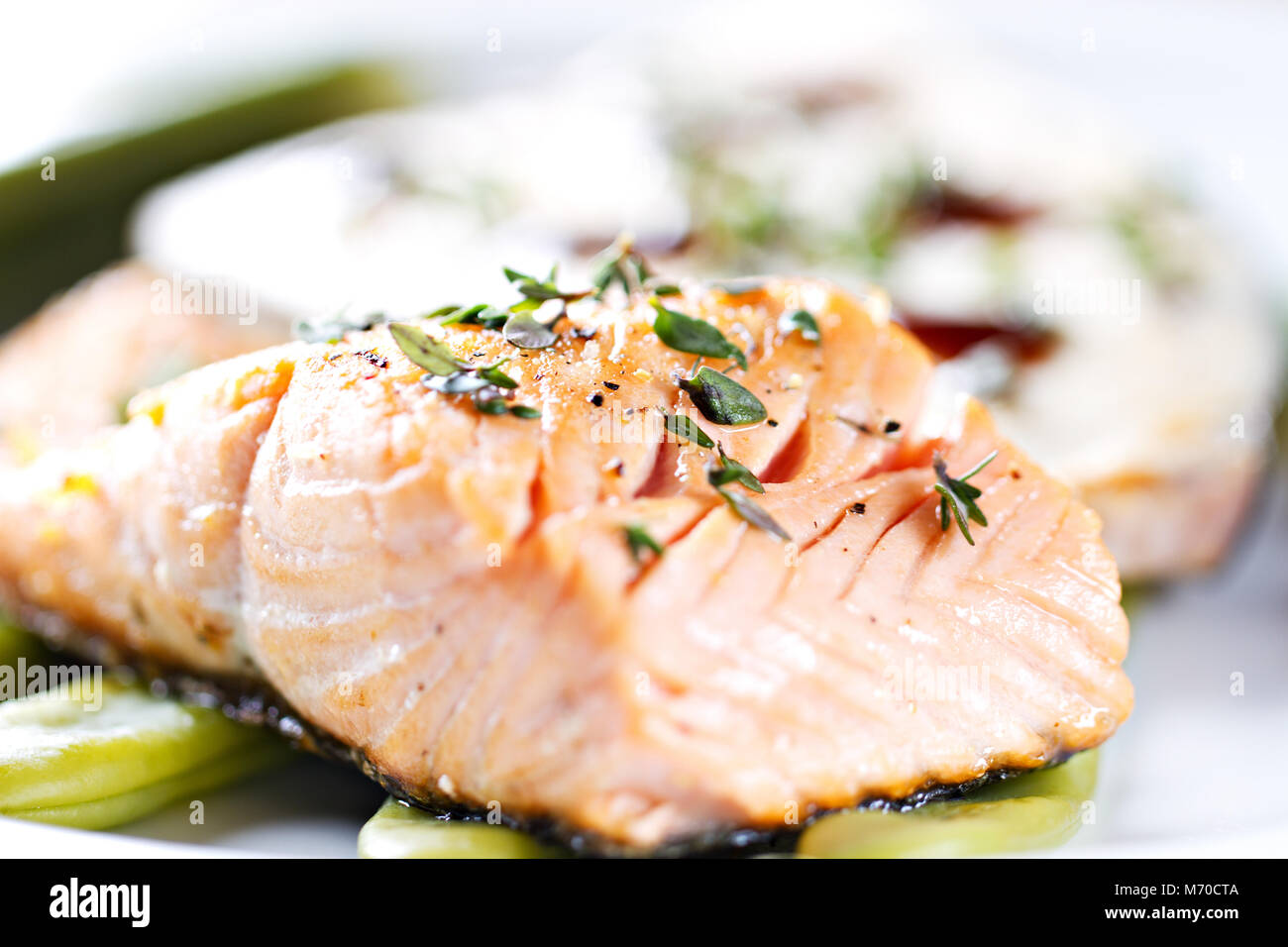 Fillet of Salmon Stock Photo - Alamy