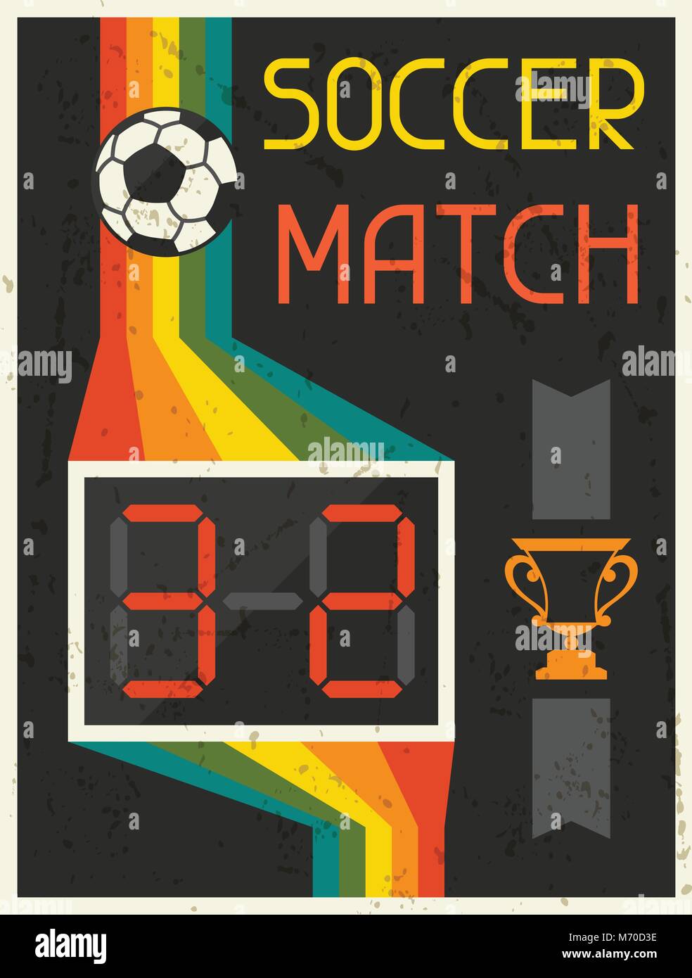 Vintage football match stripes Stock Vector Images - Alamy