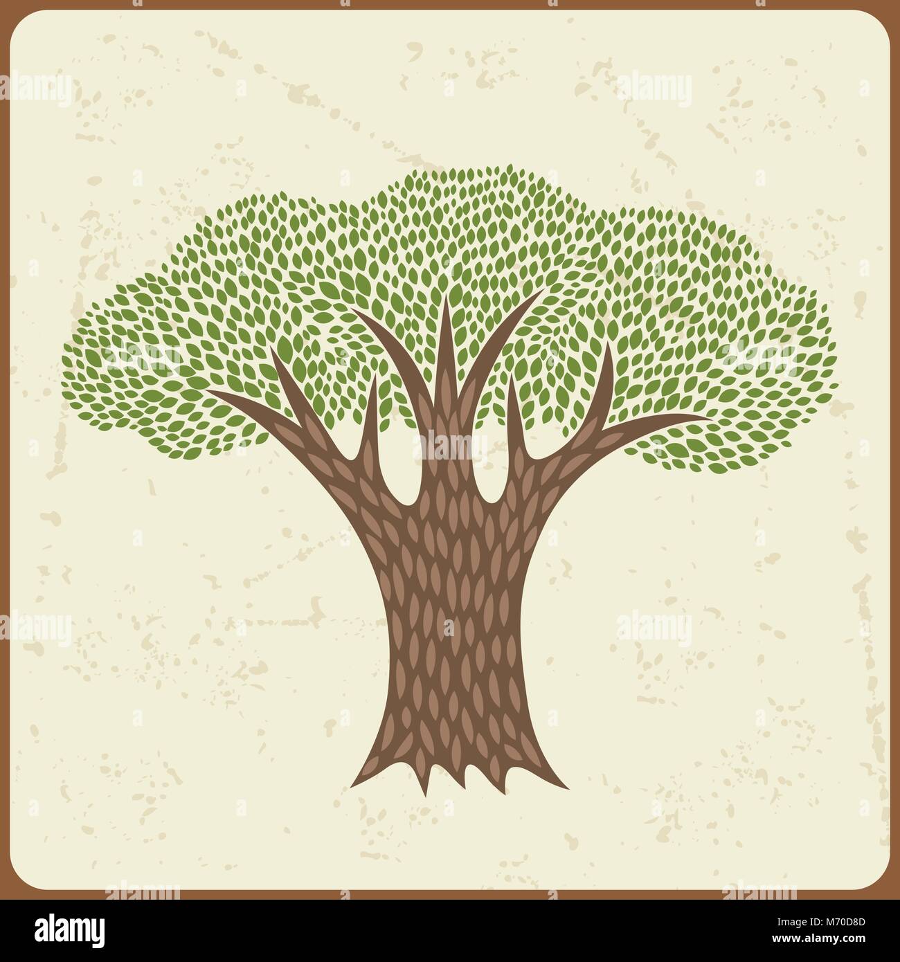 Stylized tree illustration hi-res stock photography and images - Alamy