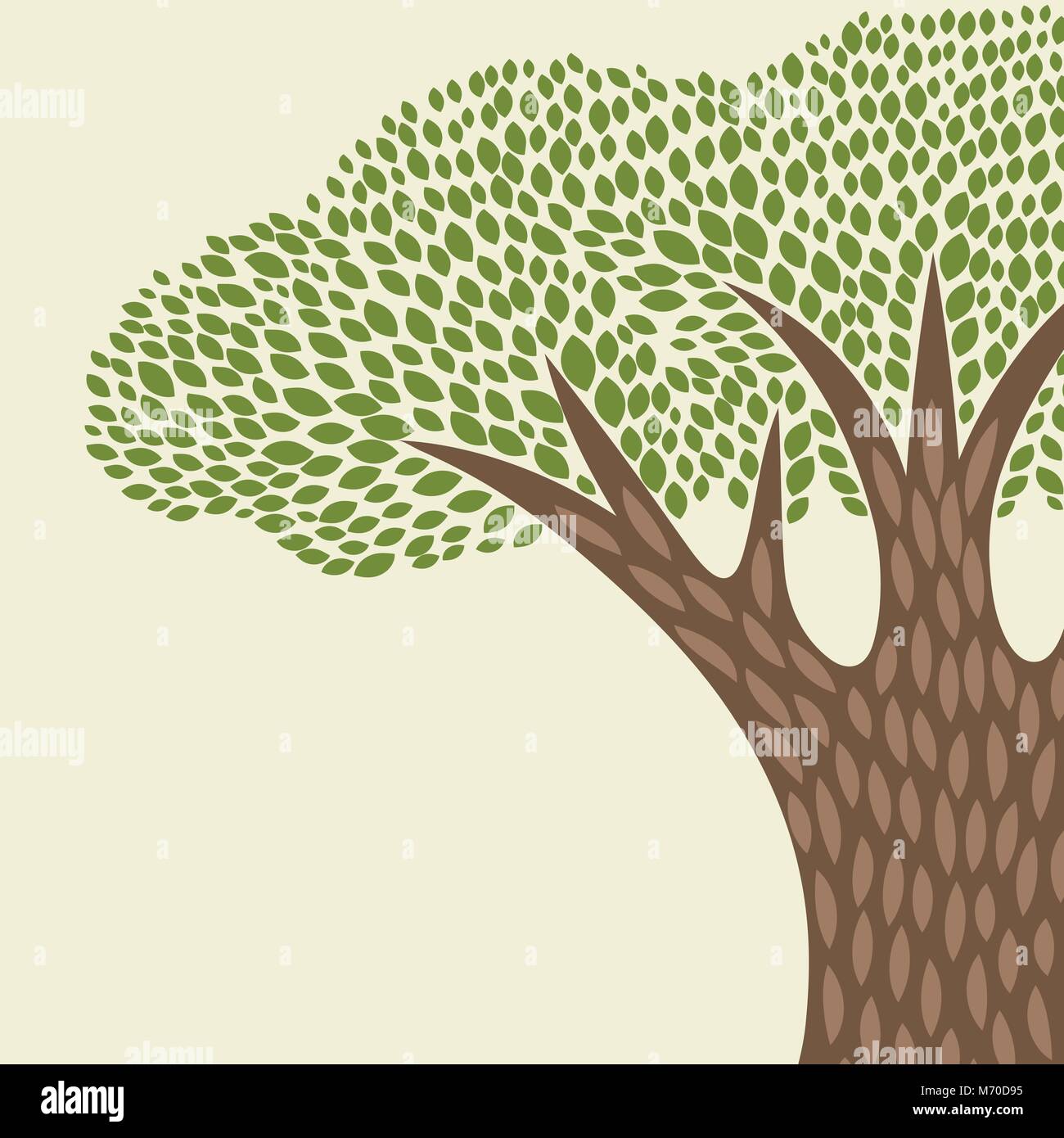 Stylized tree illustration hi-res stock photography and images - Alamy