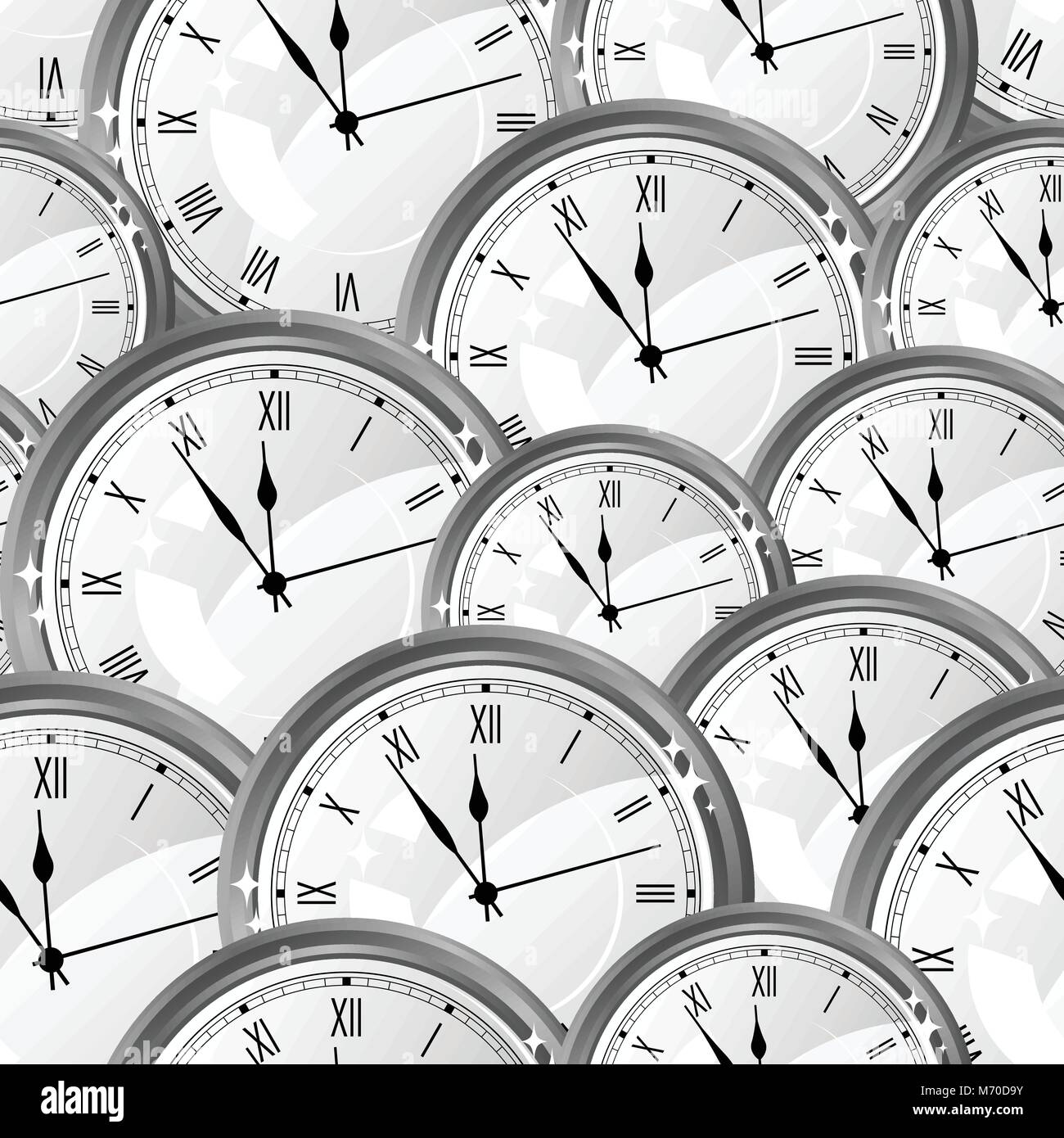 Seamless pattern with watches. Stylish vector texture Stock Vector ...