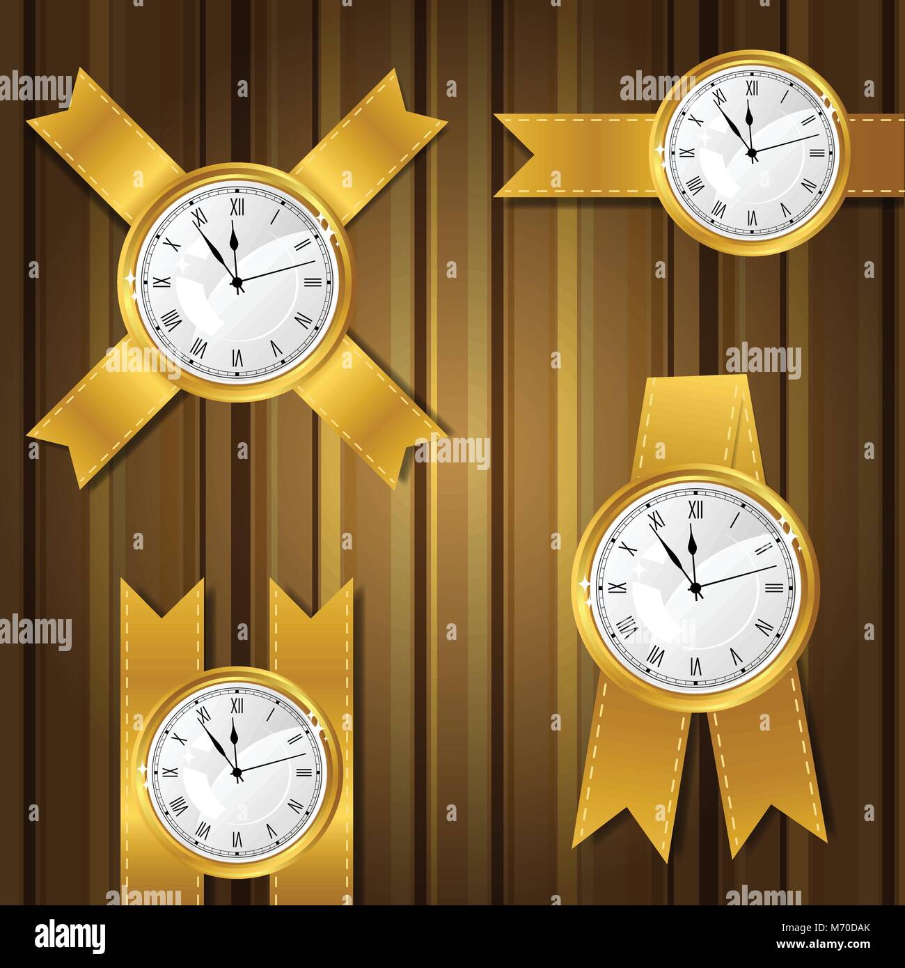 Gold watch Stock Vector Images - Alamy