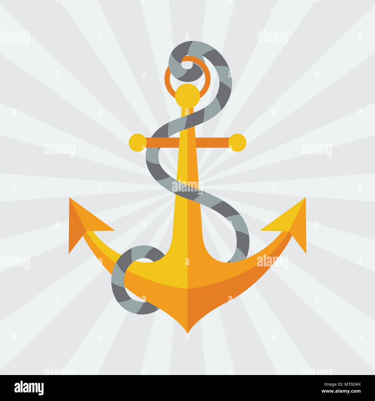 Marine anchor rope in Stock Vector Images - Alamy