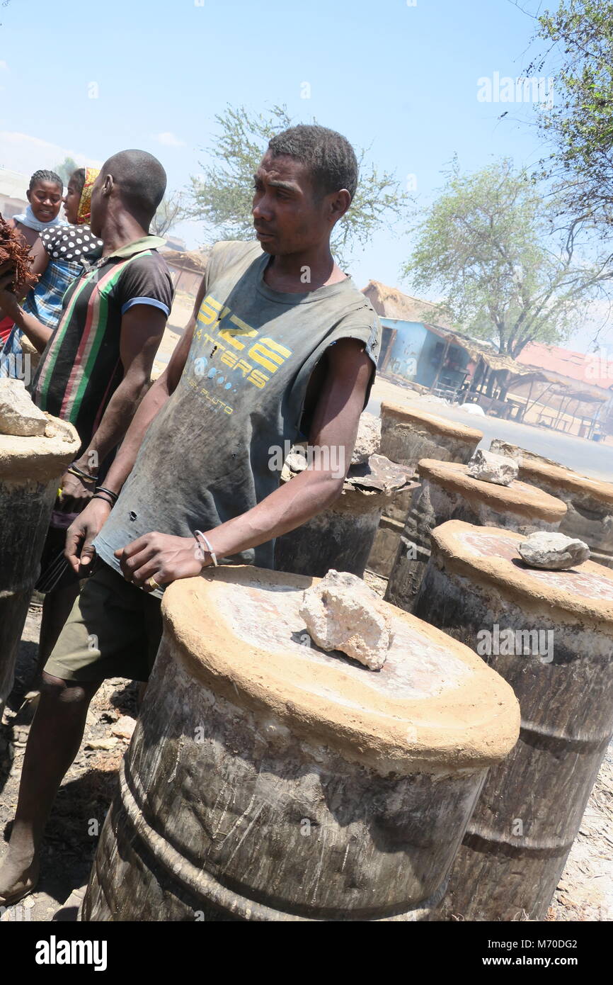 Spirit destilling in a village, Madagascar Stock Photo - Alamy