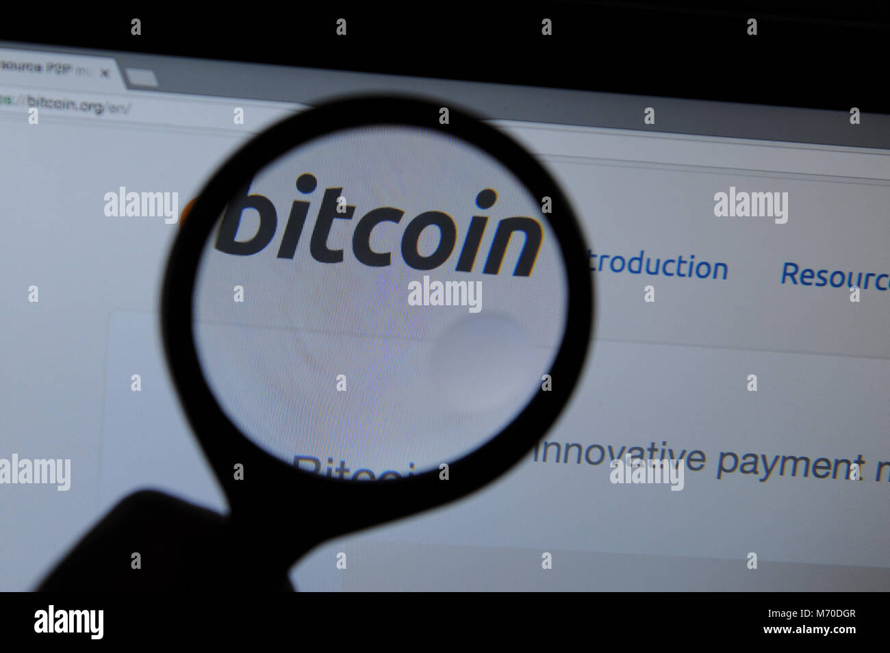 Bitcoin logos hi-res stock photography and images - Alamy