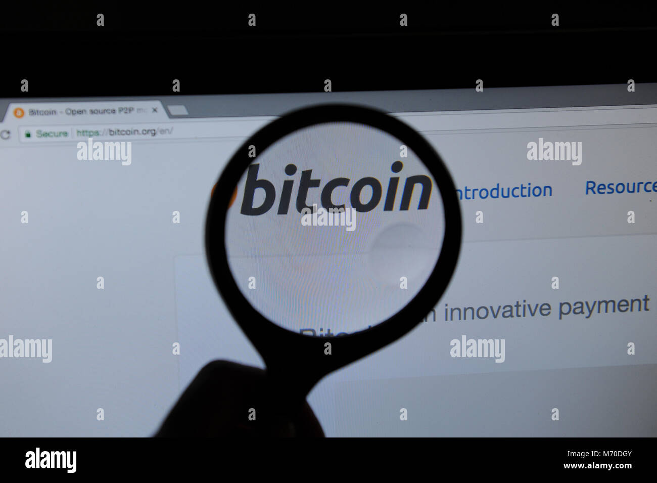 Bitcoin logos hi-res stock photography and images - Alamy