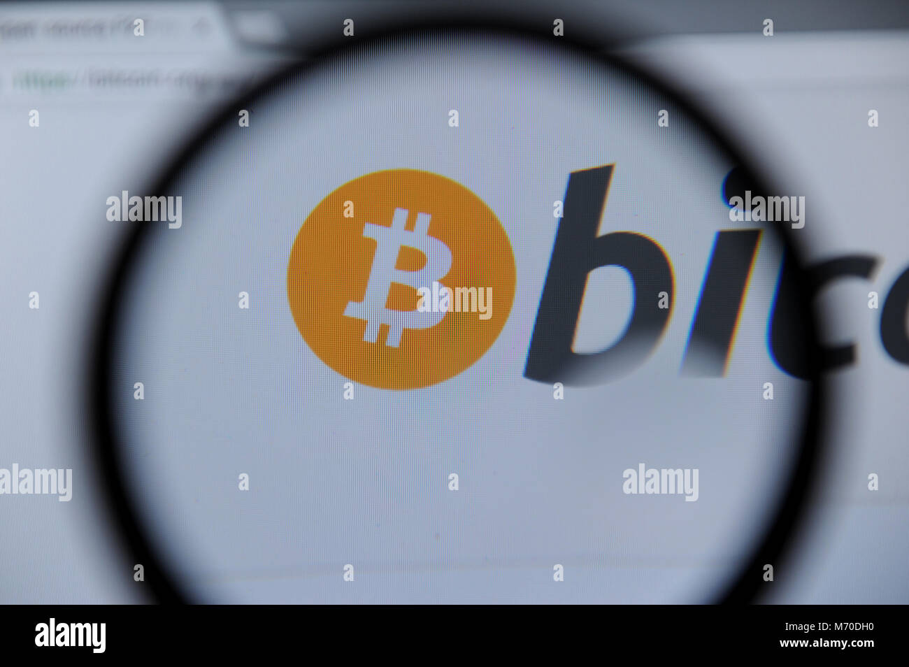 Bitcoin logos hi-res stock photography and images - Alamy
