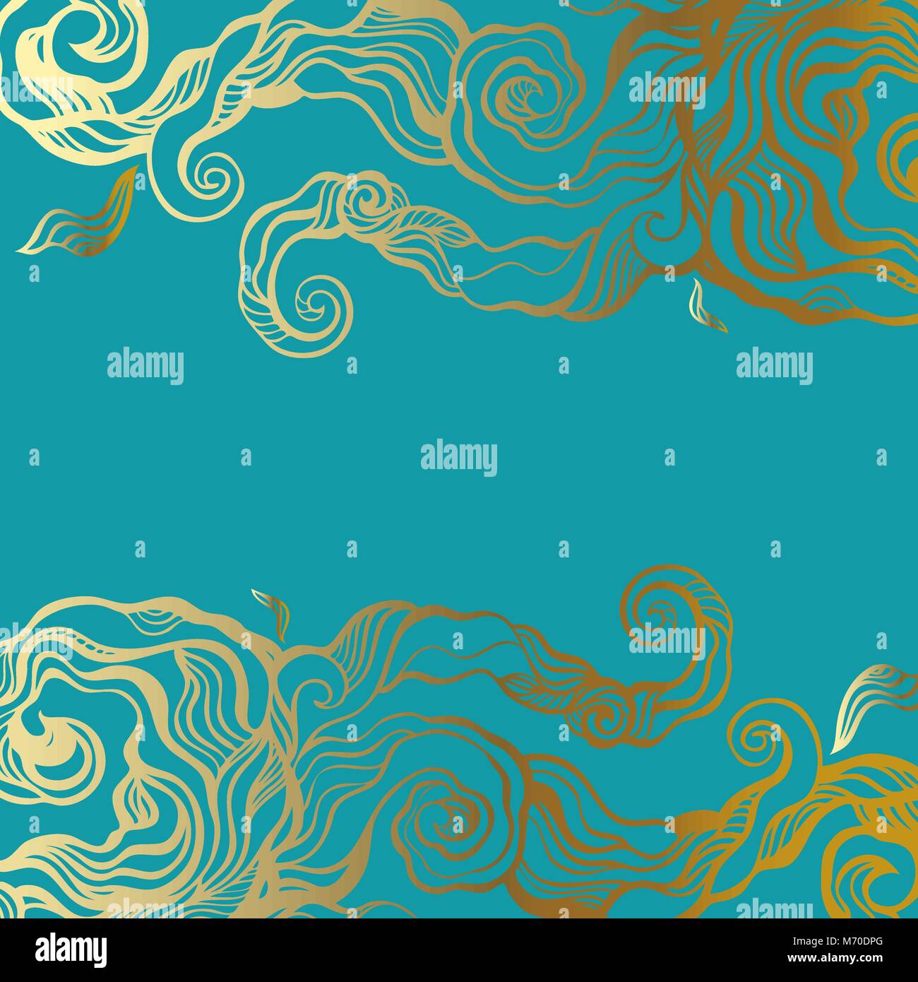 Ocean waves Hand drawn illustration Stock Vector Image & Art - Alamy