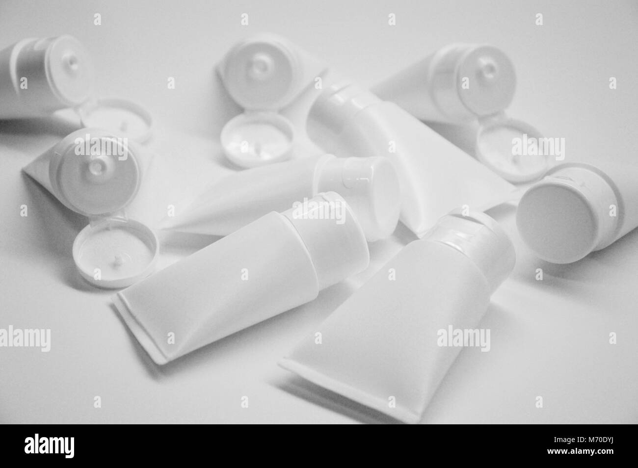 Tube containers for cream Stock Photo - Alamy