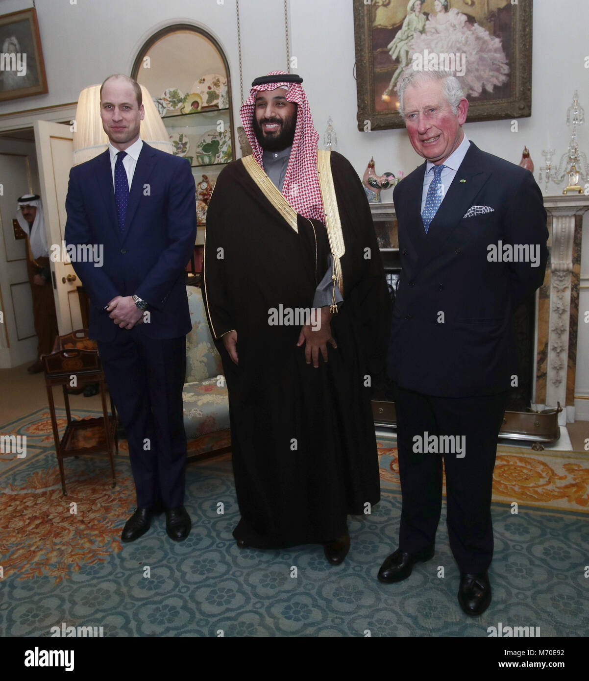 The Prince of Wales with Crown Prince of Saudi Arabia Prince Mohammed ...