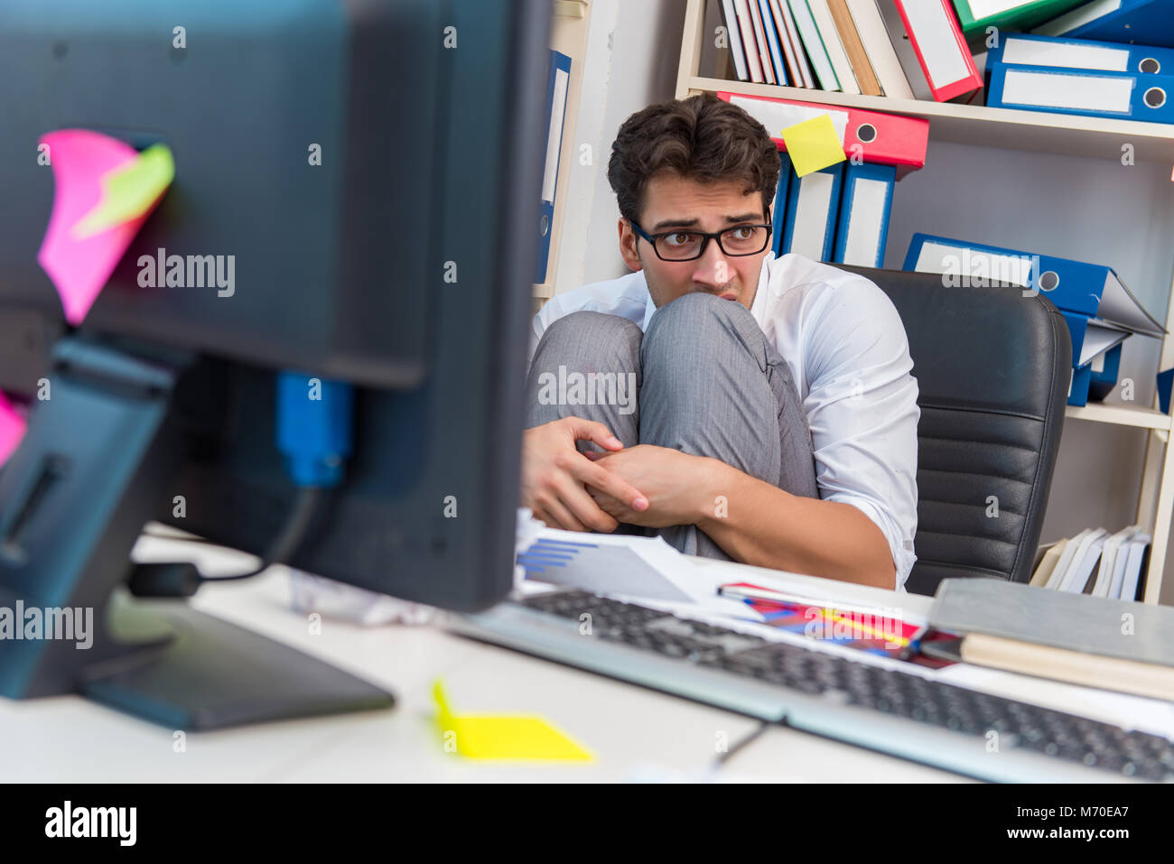 Angry and scary businessman in the office Stock Photo - Alamy