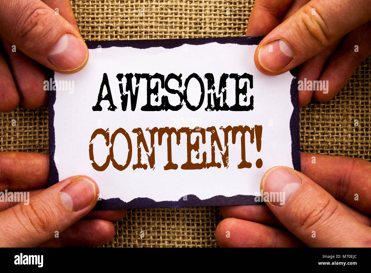 Word, writing, text Awesome Content. Conceptual photo Creative Strategy ...