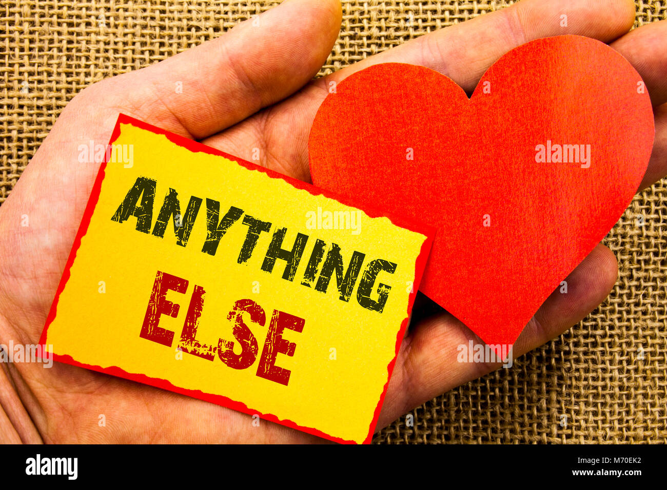 Handwriting Text Showing Anything Else Business Concept For Ask Asking Question To Have Answer