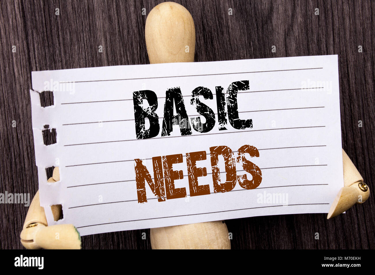 Word, writing, text Basic Needs. Conceptual photo Health In Developing ...